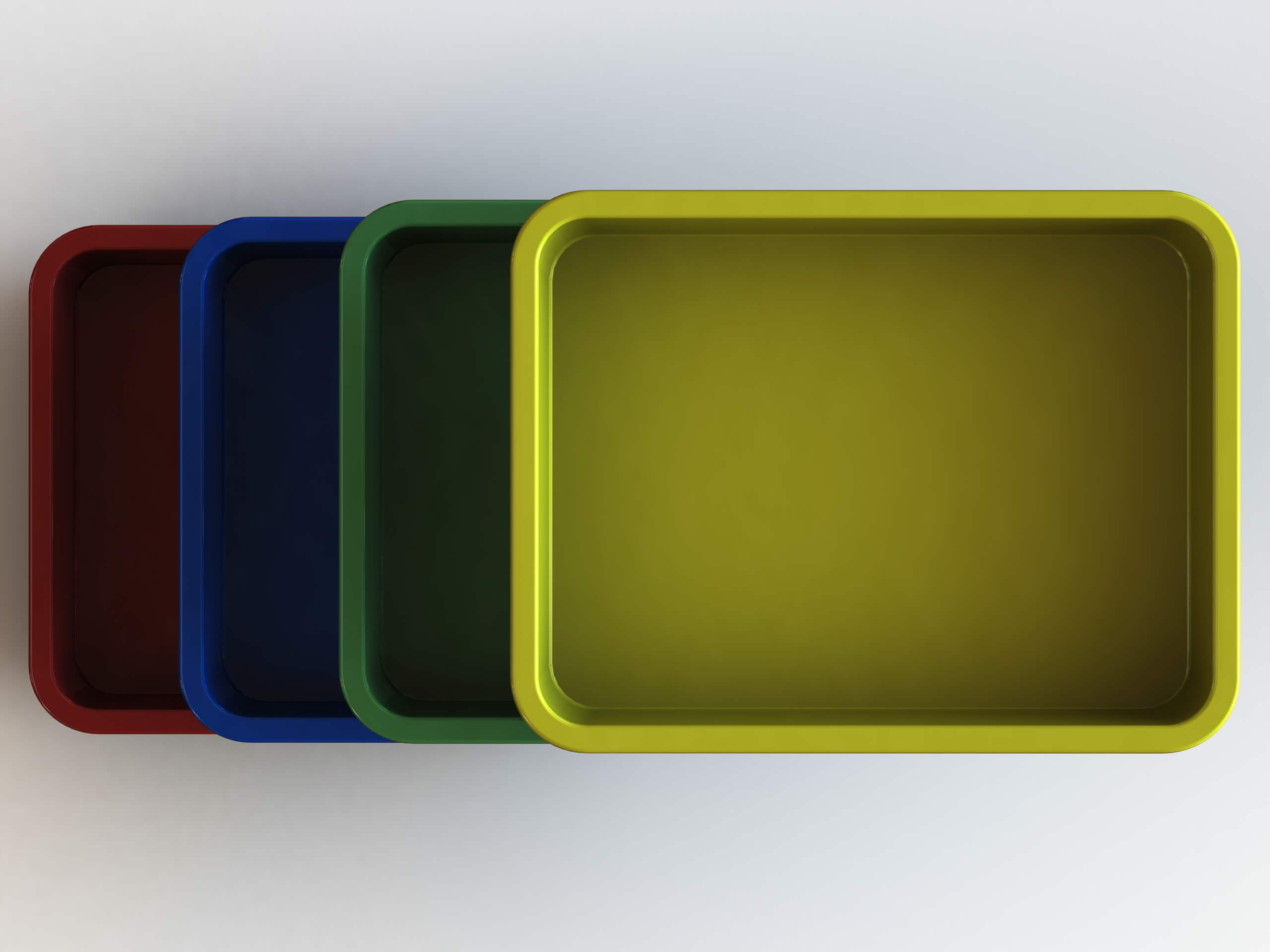 Rectangular Plastic Tray 30 Cms X 40 Cms X 8 Cms - 3D Print Model by ...