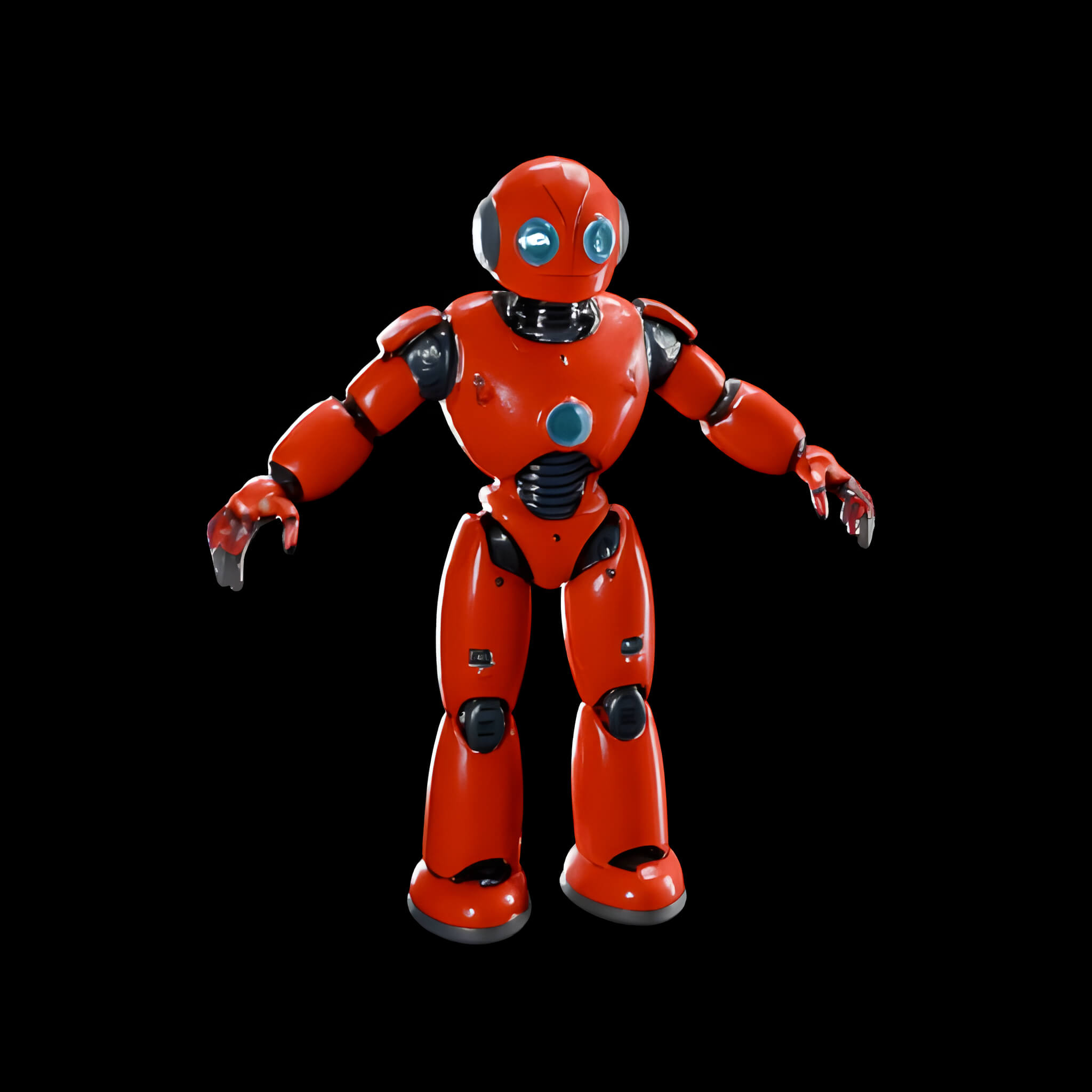 Red Mech Warriors Collection - 3D Model by MRAnyCAD