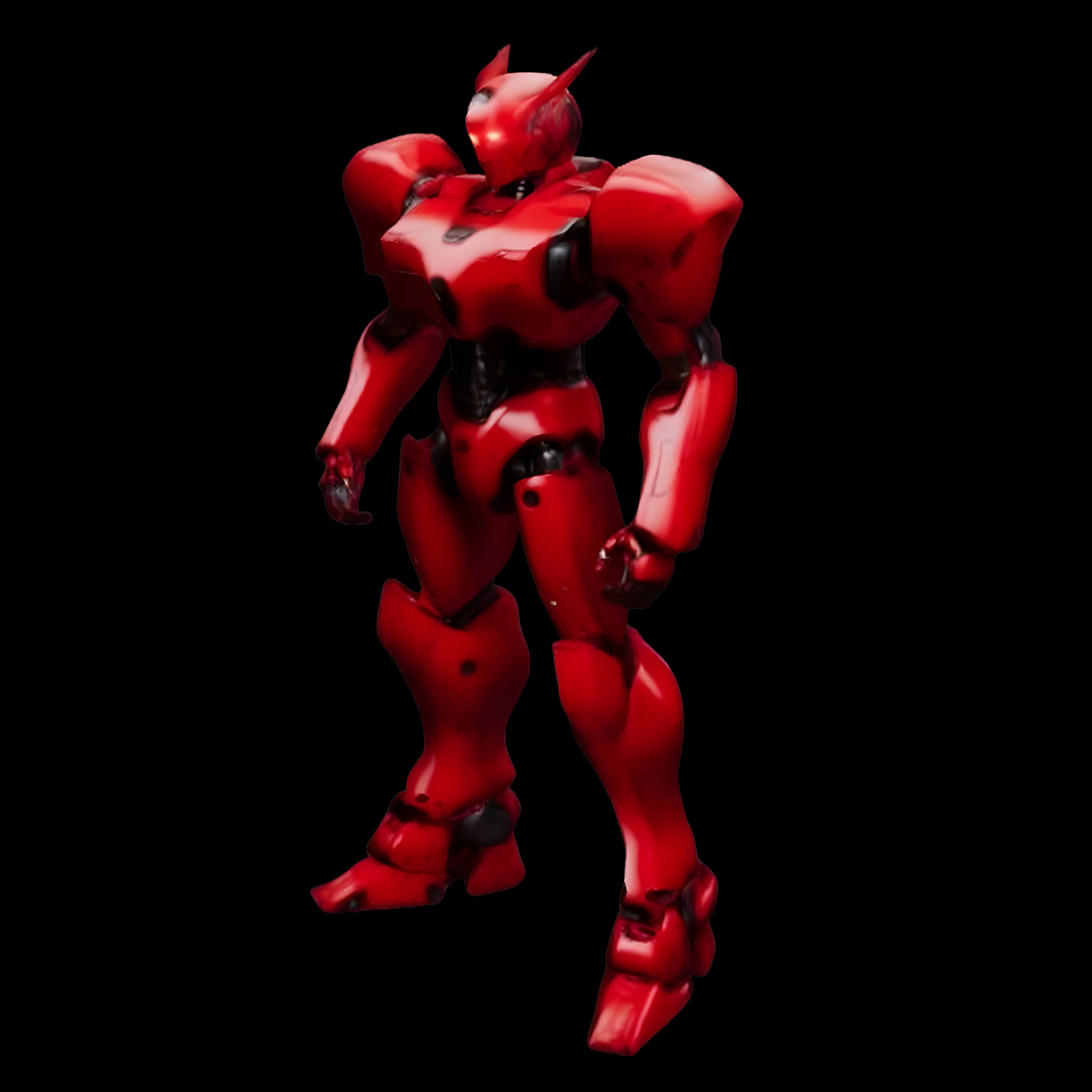 Red Mech Warriors Collection - 3D Model by MRAnyCAD