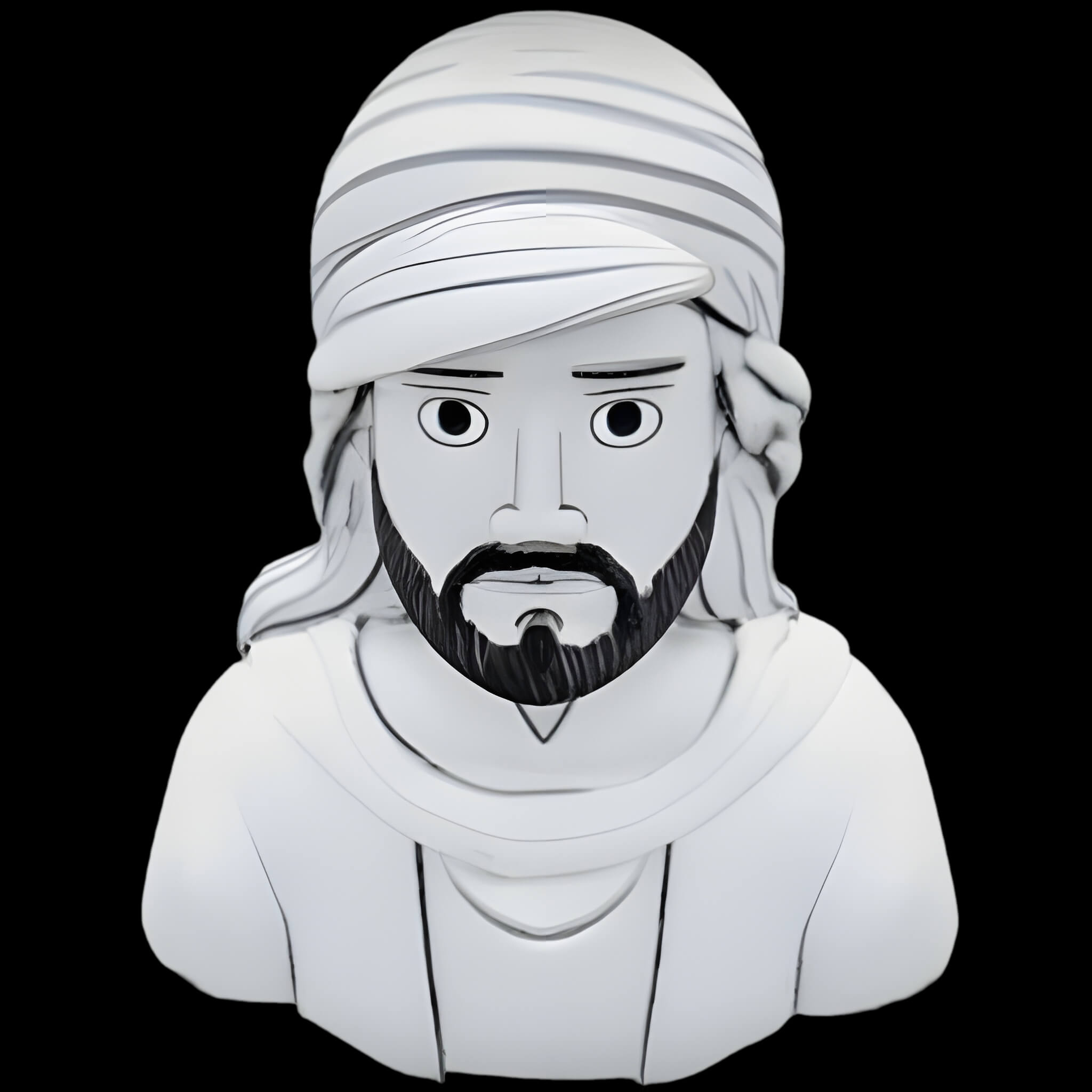 Religious Historical Figures Bust Collection - 3D Model by MRAnyCAD