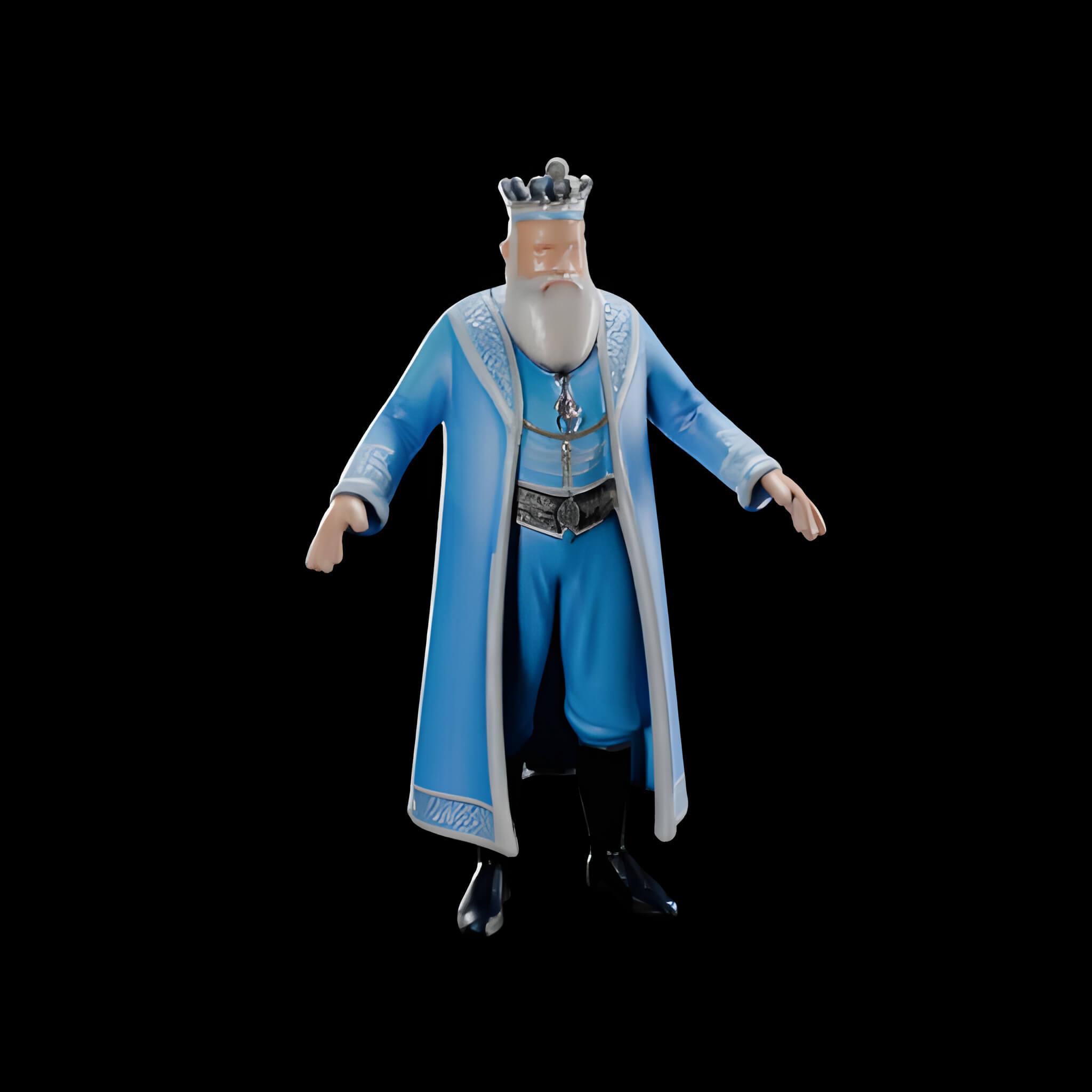 Royal Majesty King Figurine Collection - 3D Model by MRAnyCAD