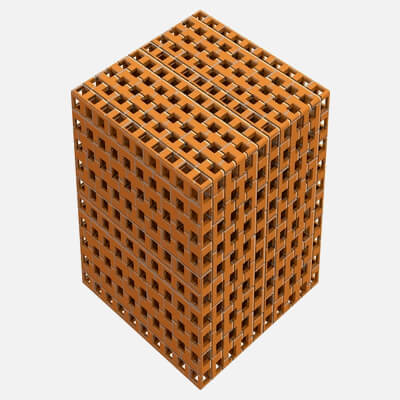 Simple Cubic Lattice Structure - 3D Model by MRAnyCAD