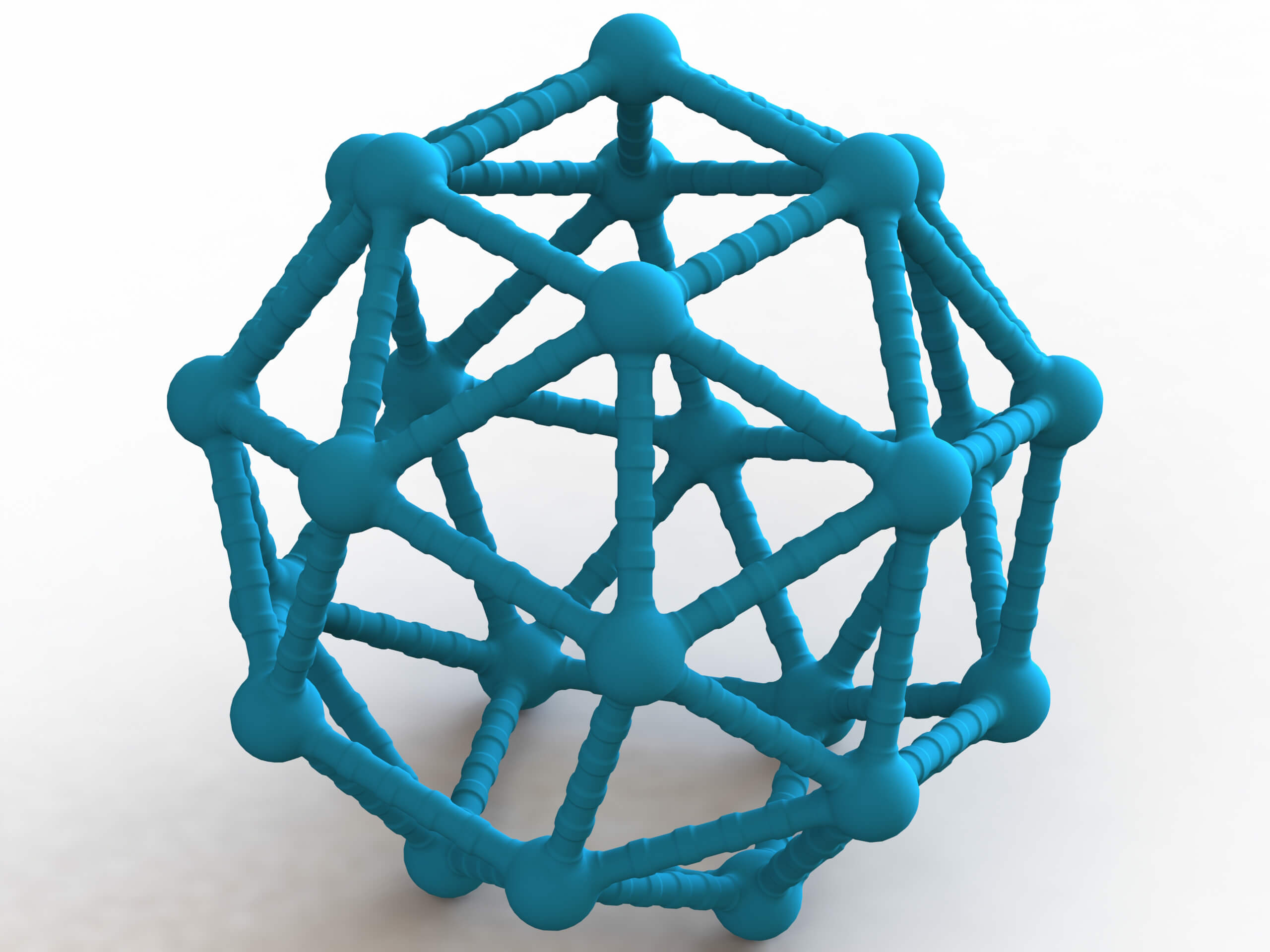 Snub Cube Structures With Atoms - 3D Model by MRAnyCAD
