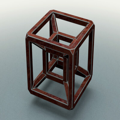 Sq Tesseract Hypercube - 3D Model by MRAnyCAD