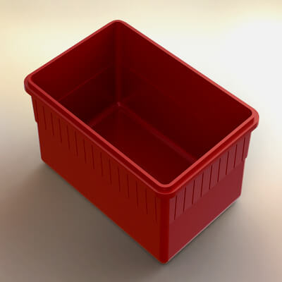 Stackable Storage Box Capacity 1 Liter - 3D Model by MRAnyCAD