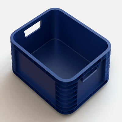 Stackable Storage Box Capacity 18 Liters - 3D Model by MRAnyCAD