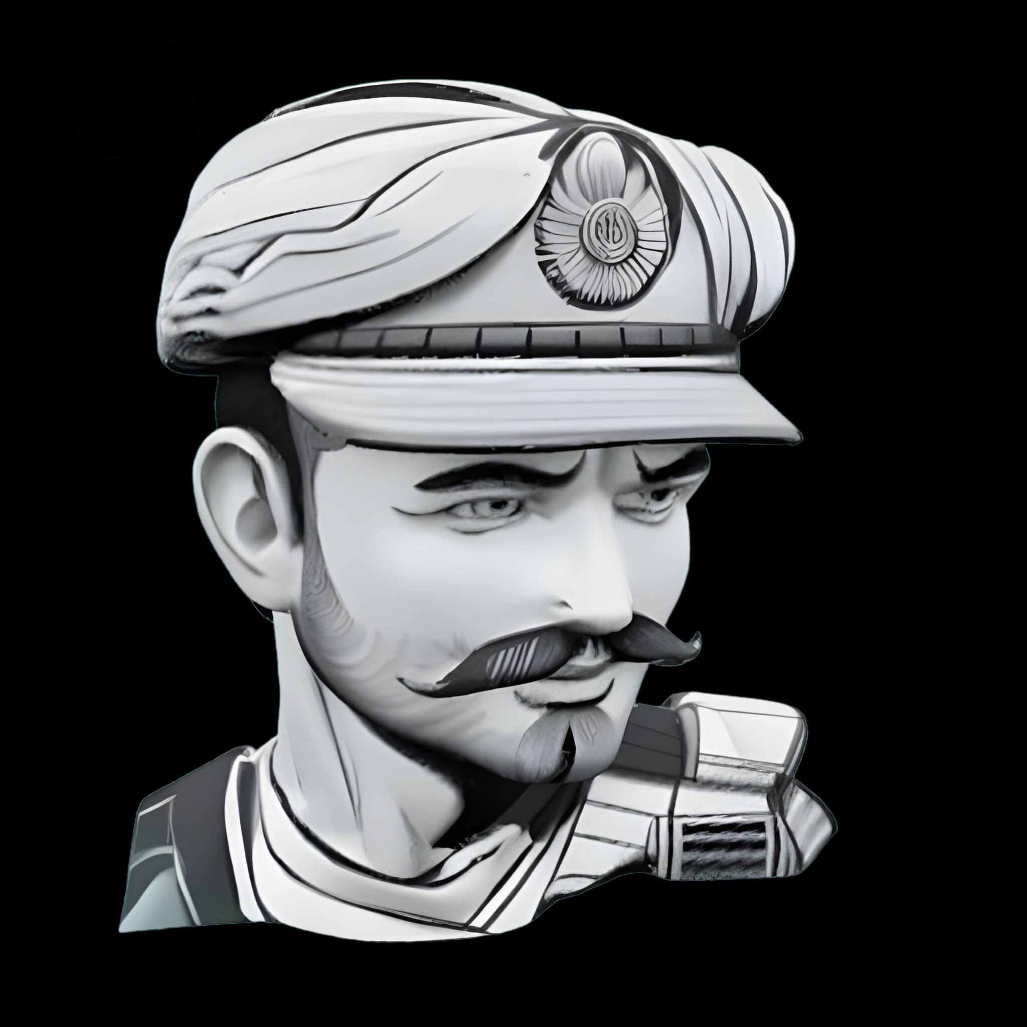 Stylized Hero Bust Collection - 3D Model by MRAnyCAD