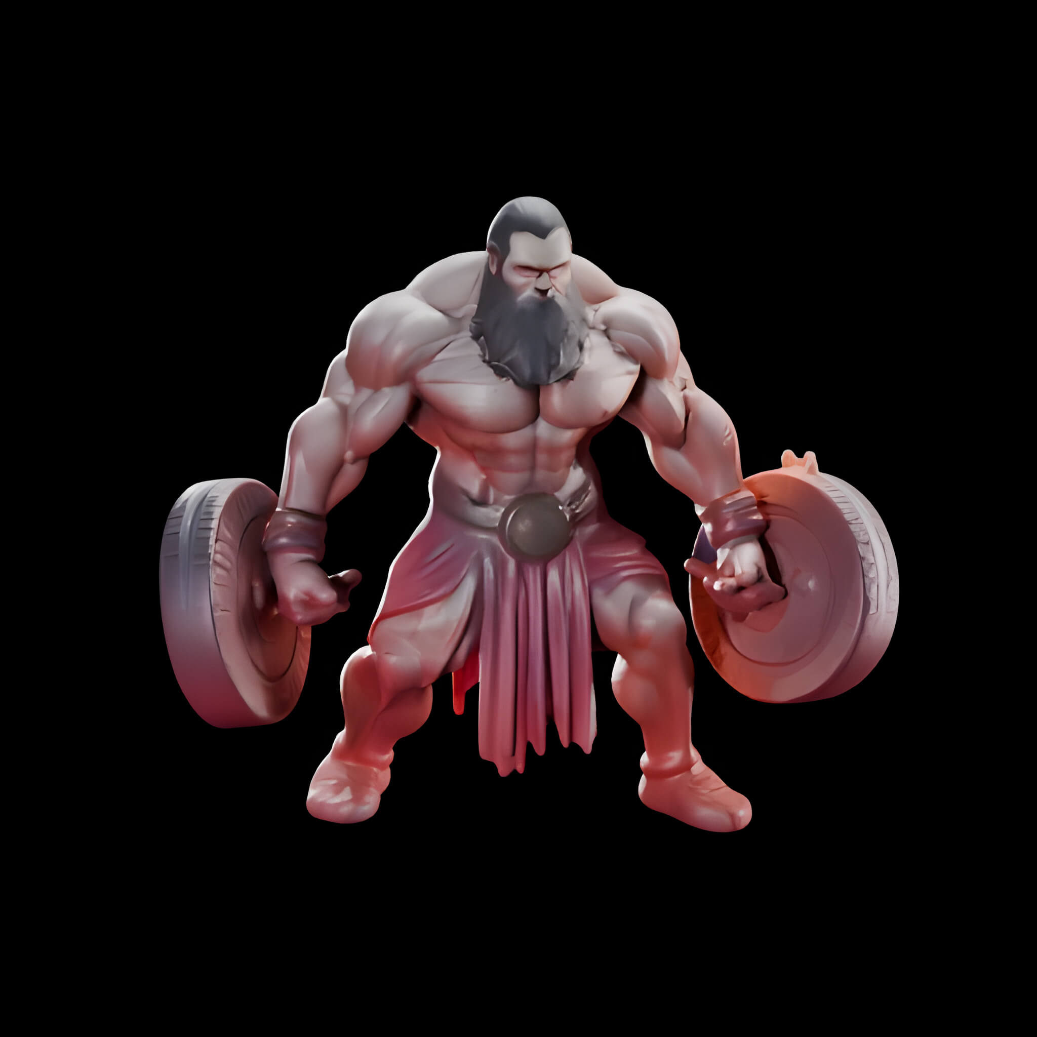 Titan's Flex: Hyper-Bodybuilder Collection 3D Model by MRAnyCAD