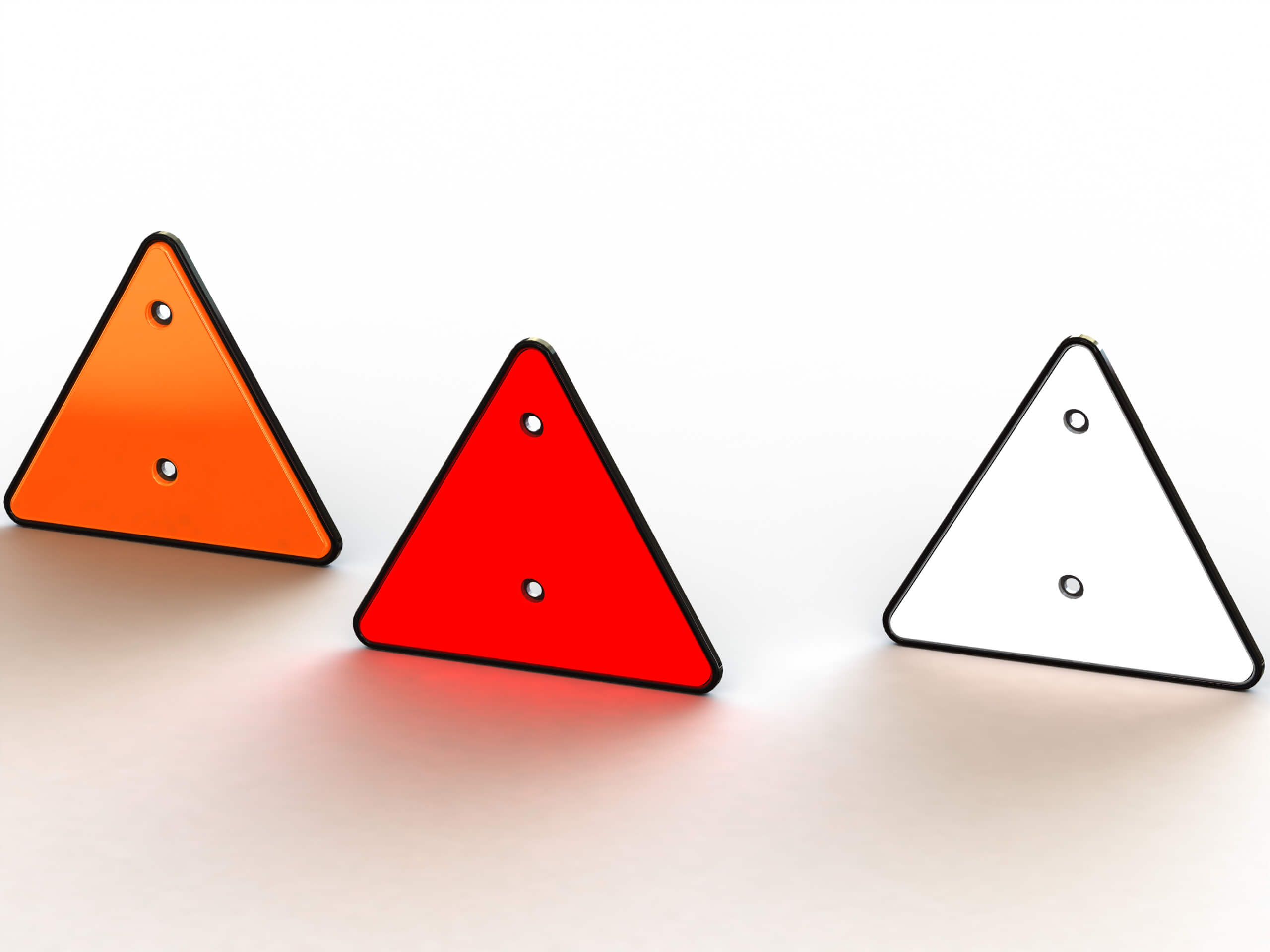 Trailer Triangle Reflectors - 3D Print Model by MRAnyCAD