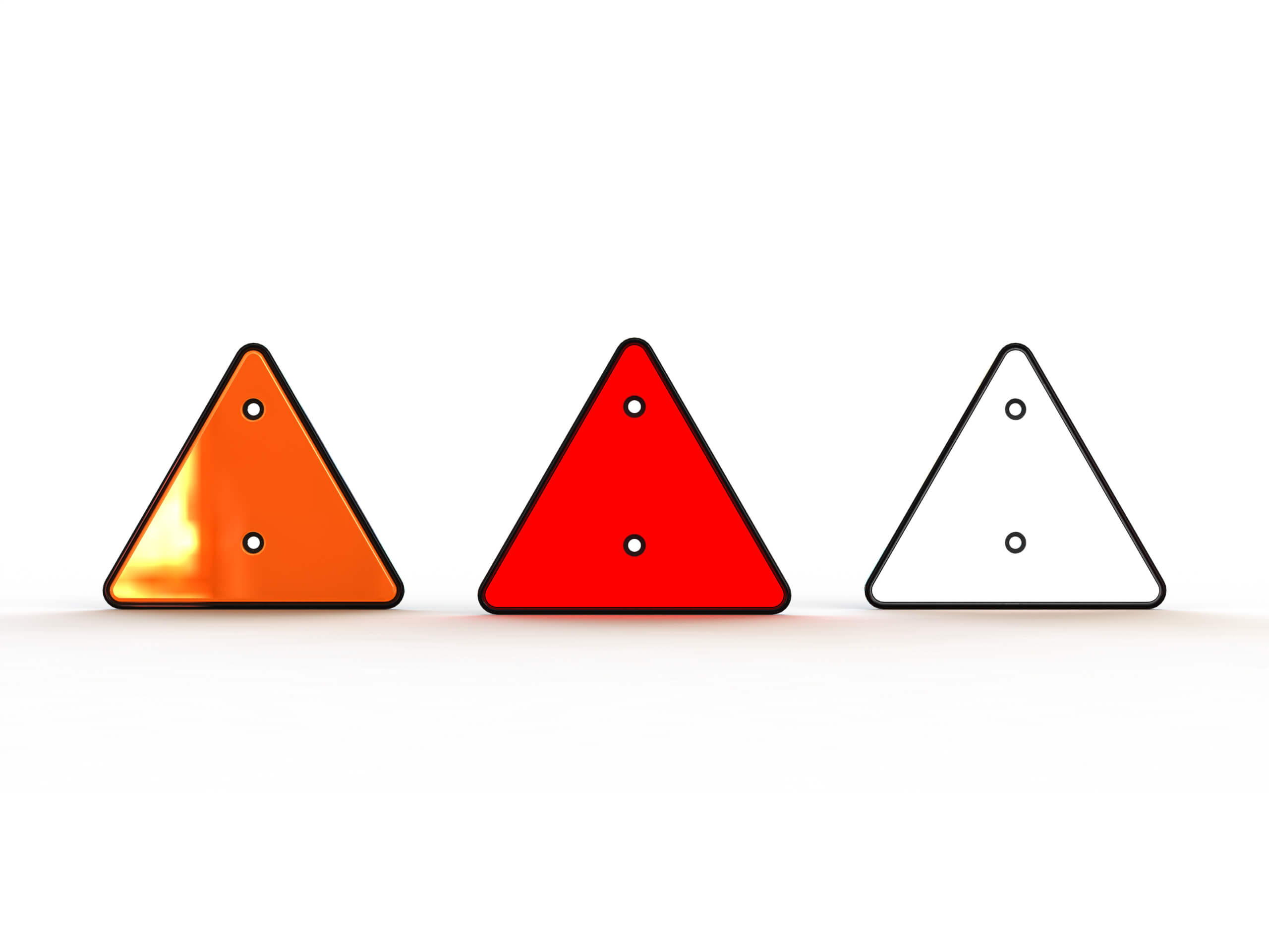 Trailer Triangle Reflectors - 3D Print Model by MRAnyCAD
