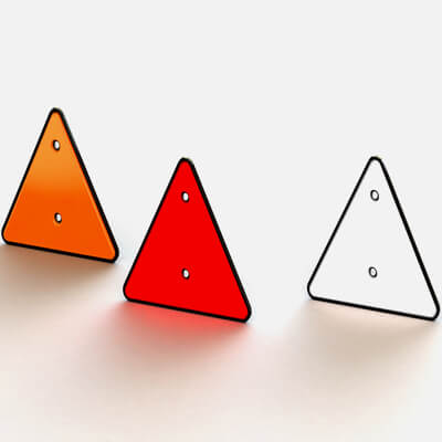 Trailer Triangle Reflectors - 3D Print Model by MRAnyCAD