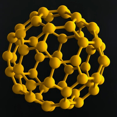 Truncated Icosahedron With Atoms - 3D Model by MRAnyCAD