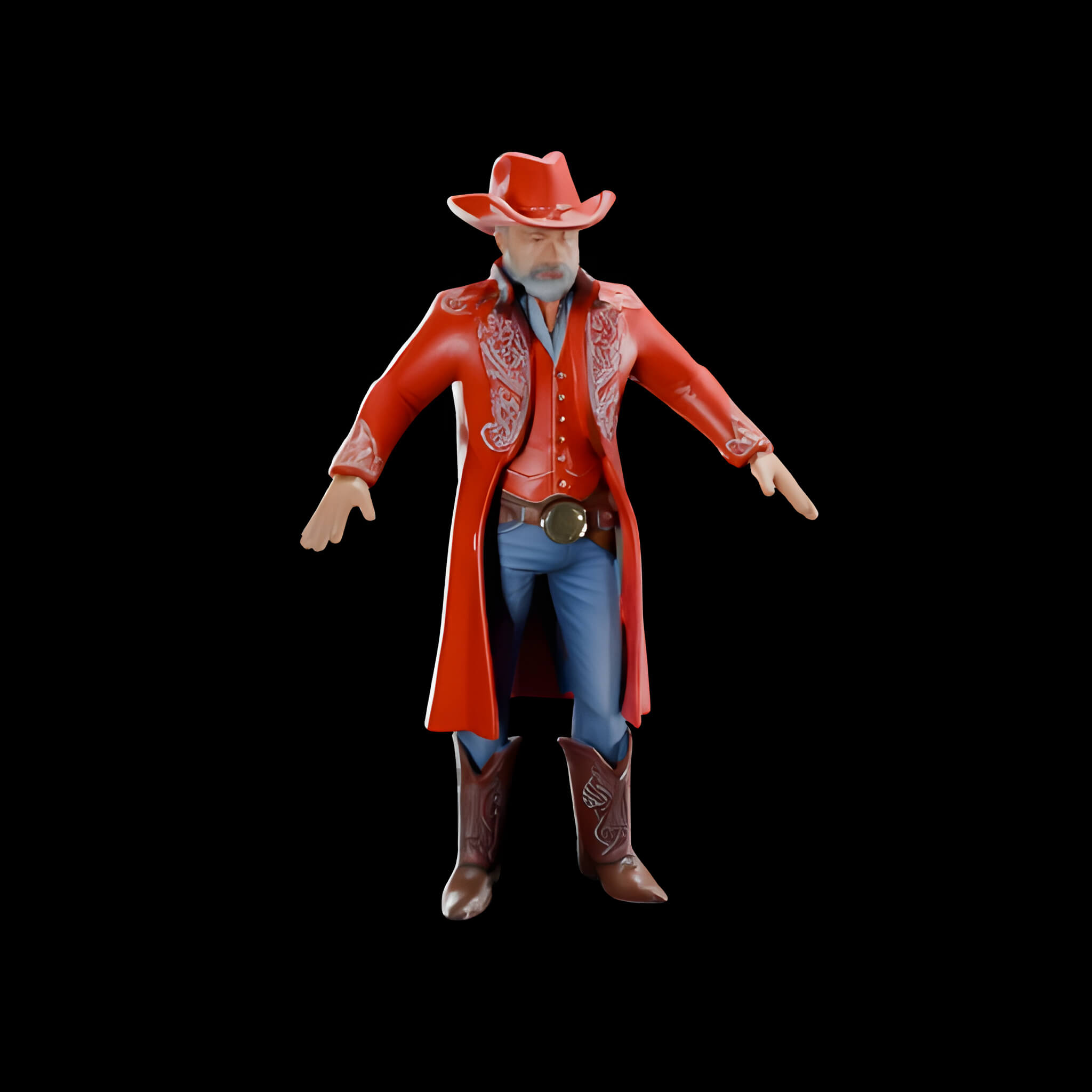 Western Sheriff Character Collection - 3D Model by MRAnyCAD