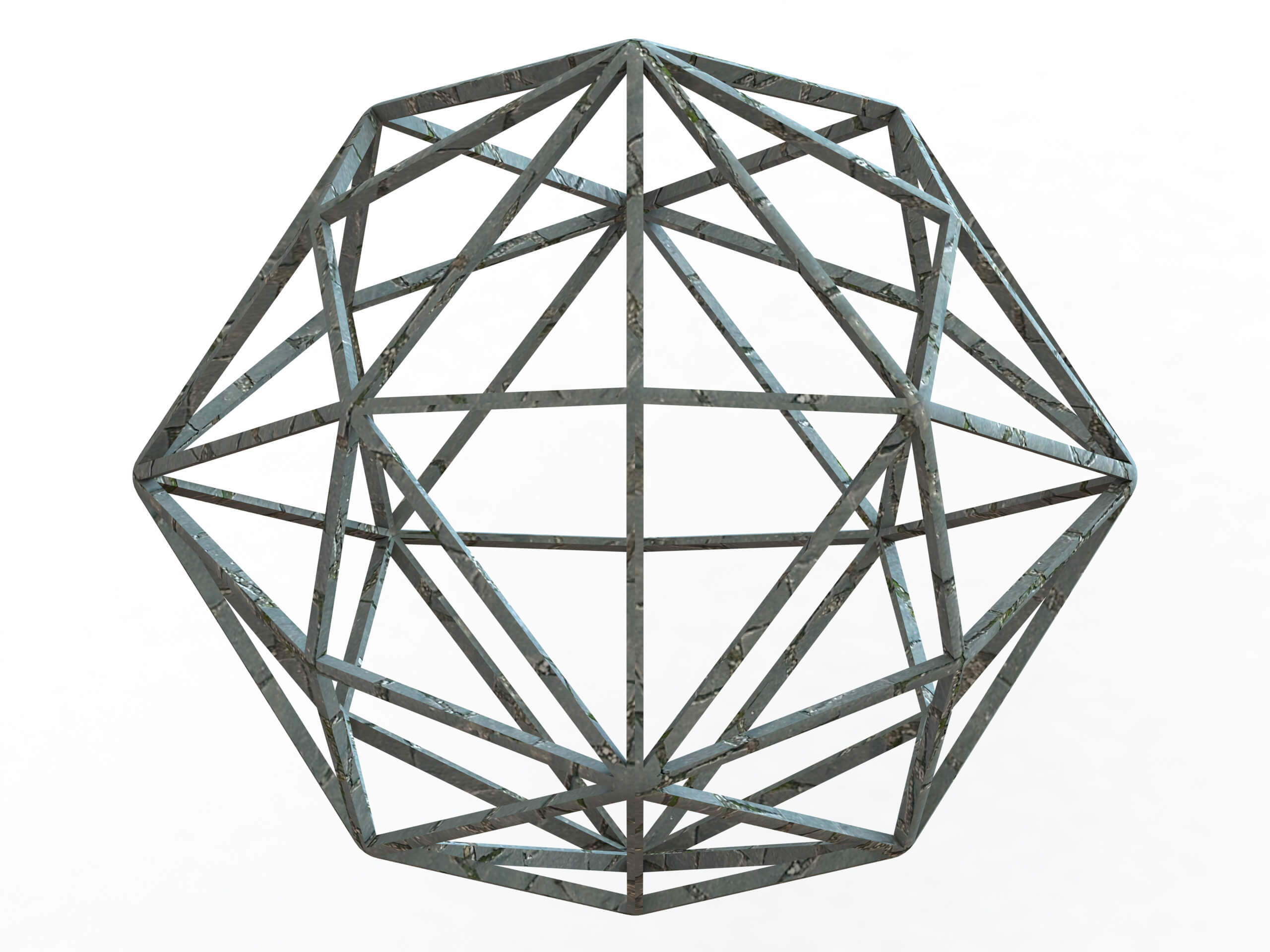Wireframe Shape Disdyakis Dodecahedron - 3D Model by MRAnyCAD