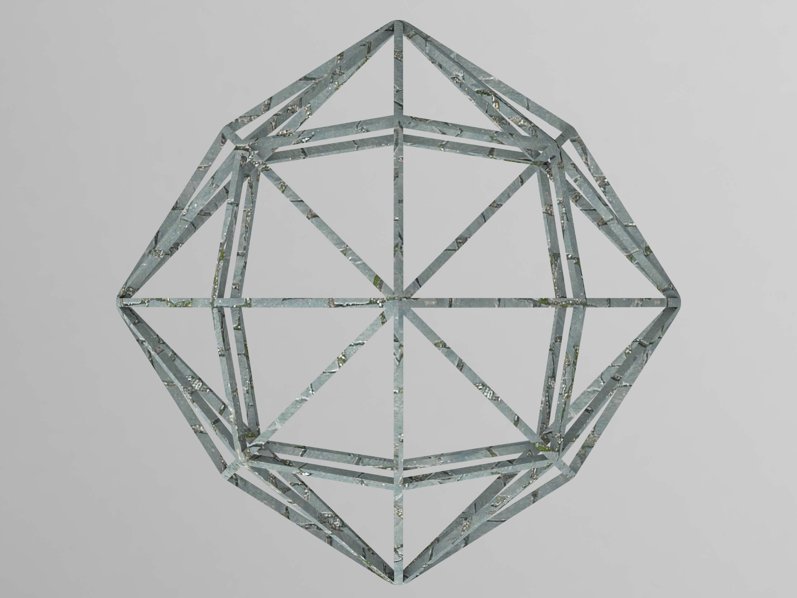 Wireframe Shape Disdyakis Dodecahedron - 3D Print Model by MRAnyCAD