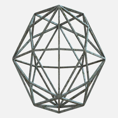 Wireframe Shape Disdyakis Dodecahedron - 3D Model by MRAnyCAD