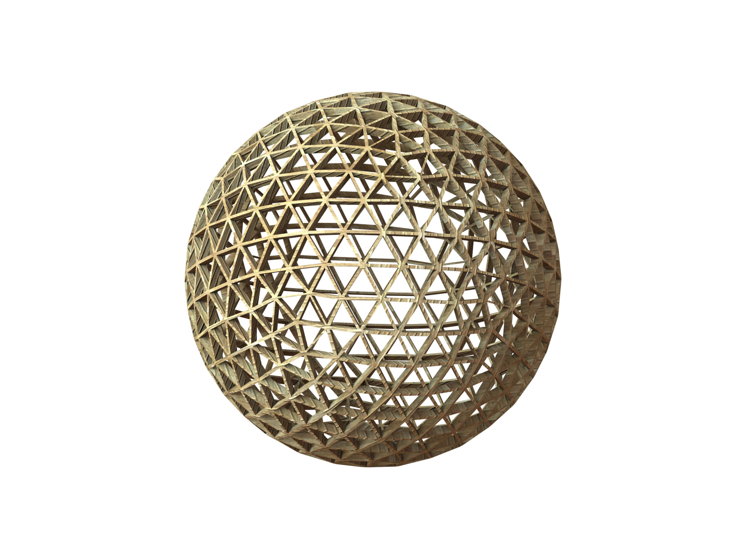 Wireframe Shape Frequency Geodesic Sphere - 3D Model by MRAnyCAD