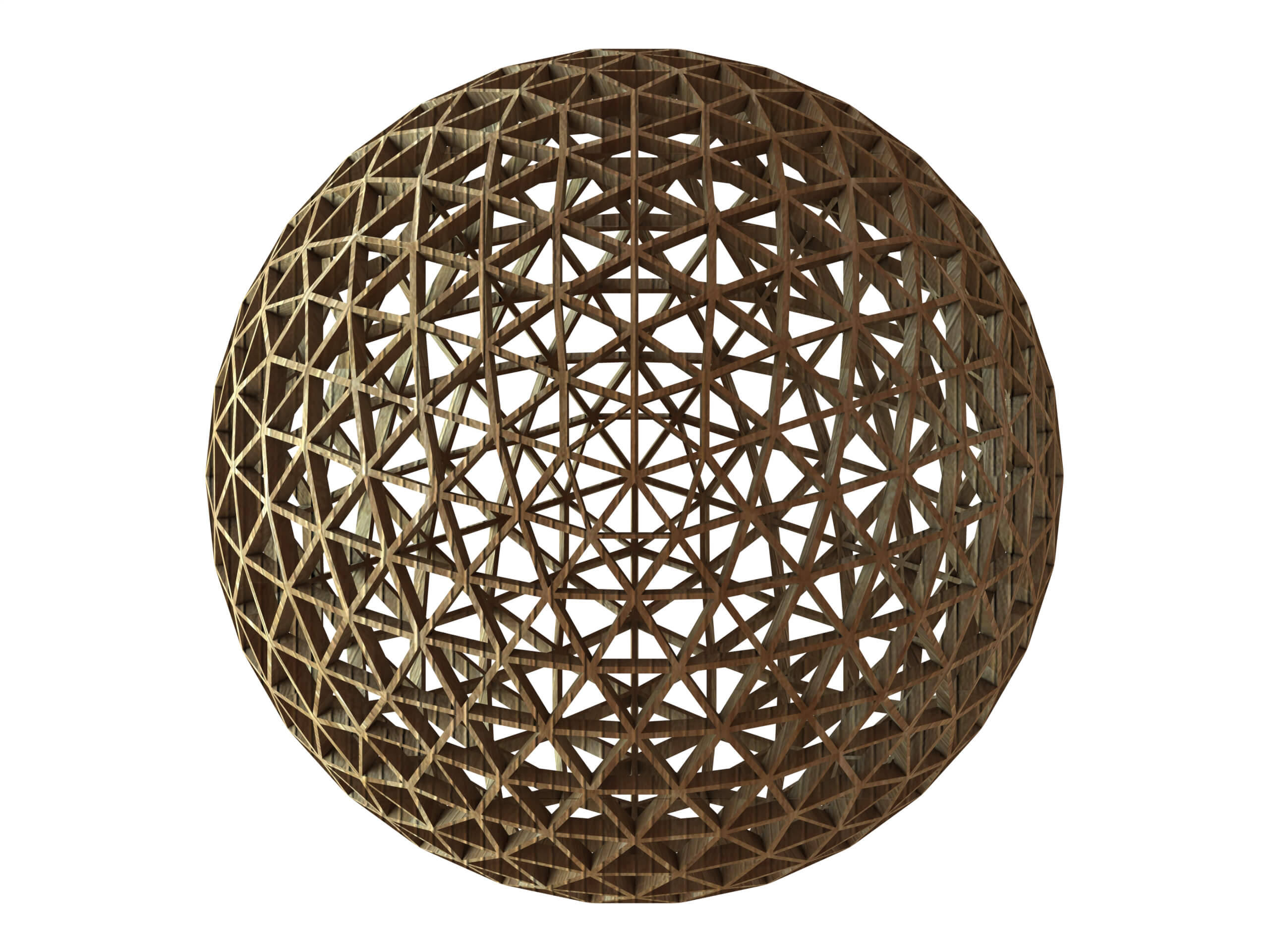 Wireframe Shape Frequency Geodesic Sphere - 3D Model by MRAnyCAD
