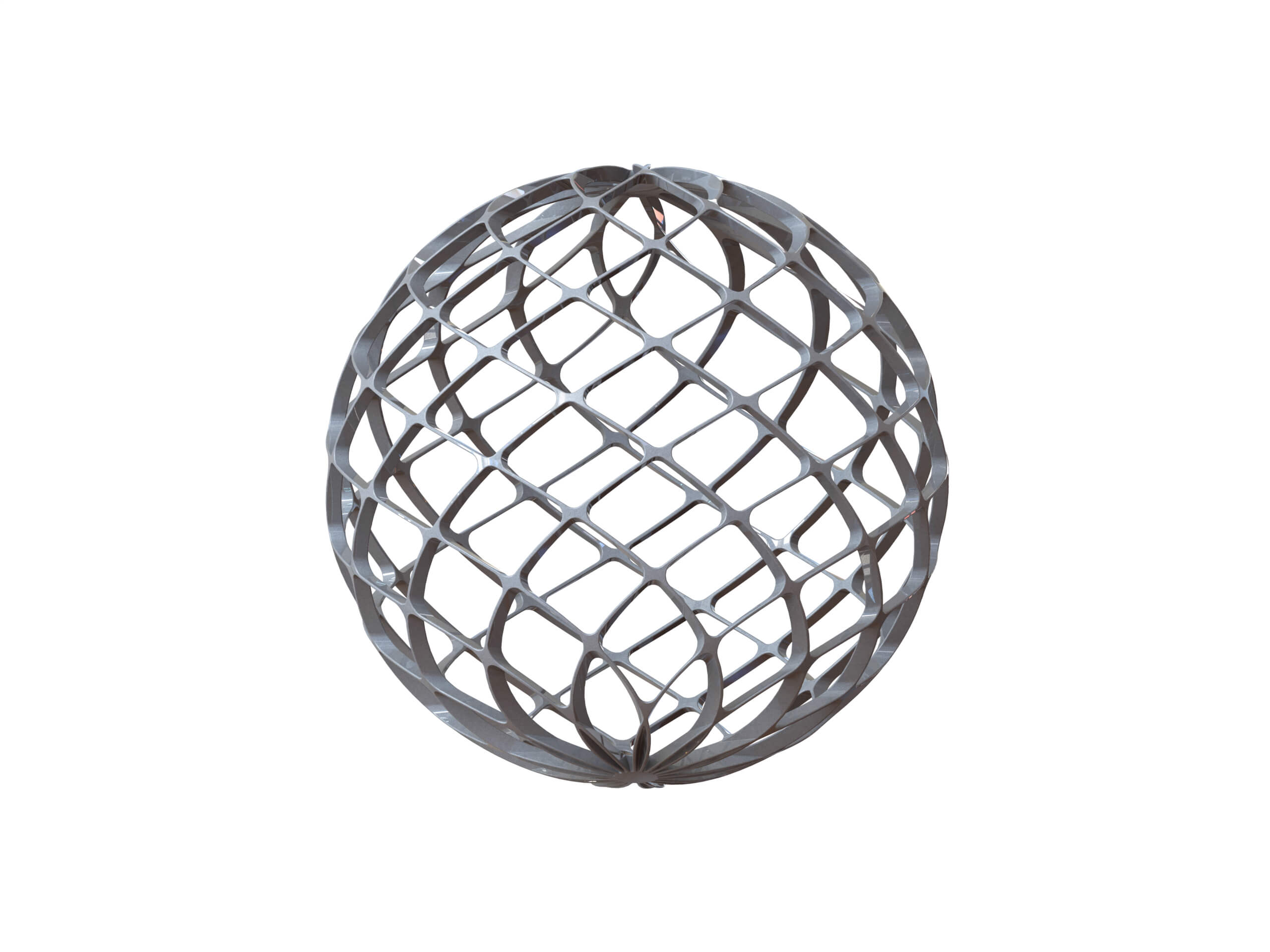 Wireframe Shape Geo Complex Twisted Sphere - 3D Print Model by MRAnyCAD