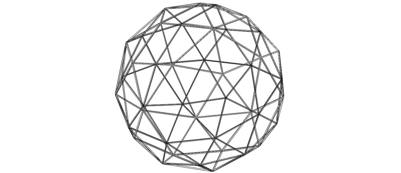 Wireframe Shape Geodesic Polyhedron Sphere - 3D Model by MRAnyCAD
