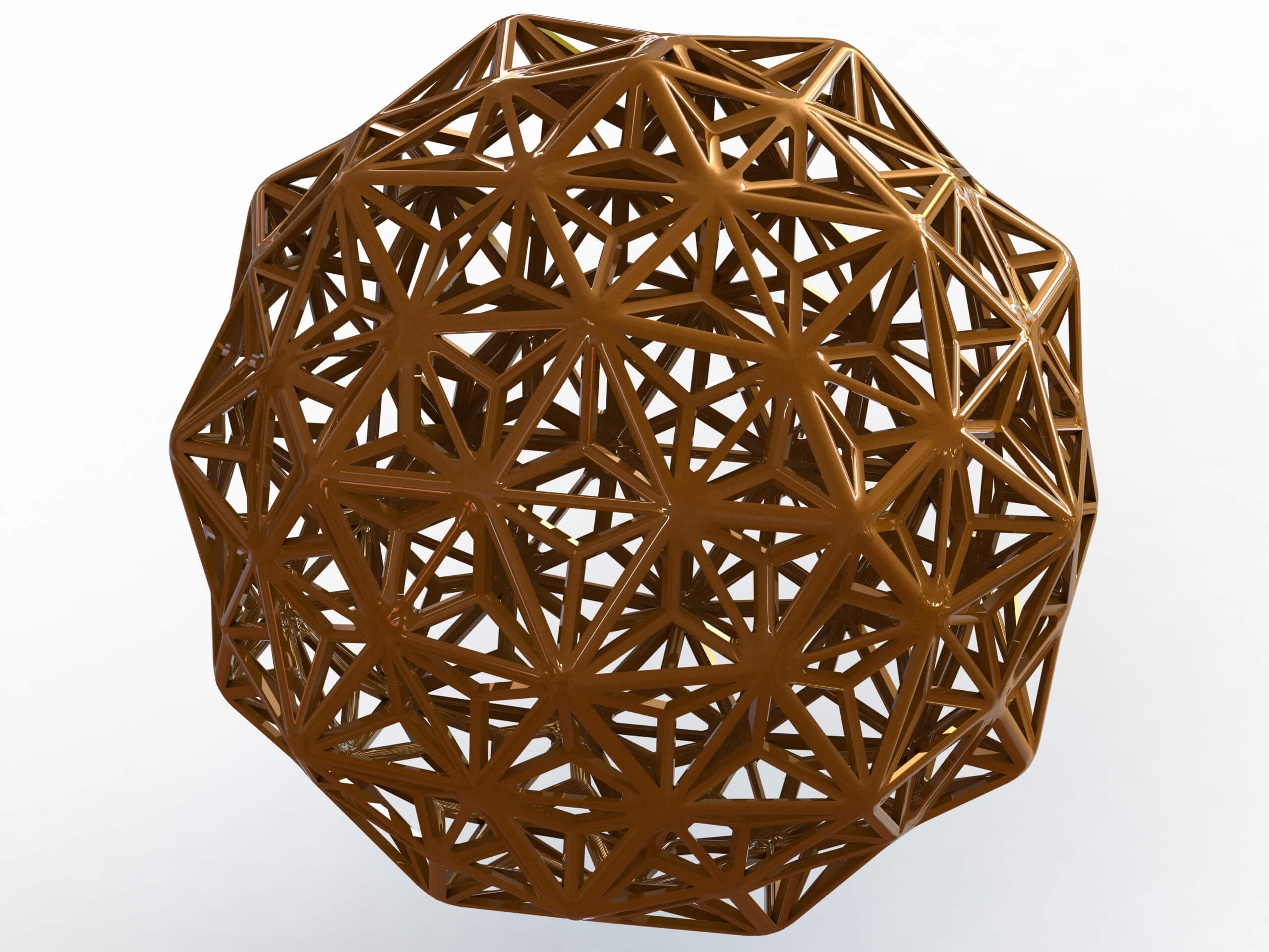 Wireframe Shape Geometric Diamond - 3D Print Model by MRAnyCAD