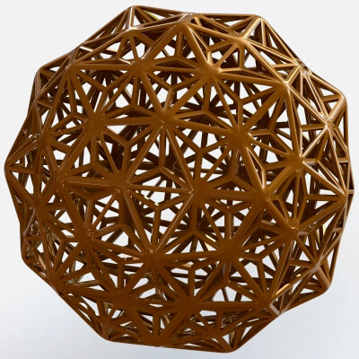 Wireframe Shape Geometric Diamond - 3D Model by MRAnyCAD