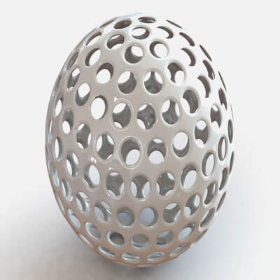 Wireframe Shape Geometric Golf Ball - 3D Model by MRAnyCAD