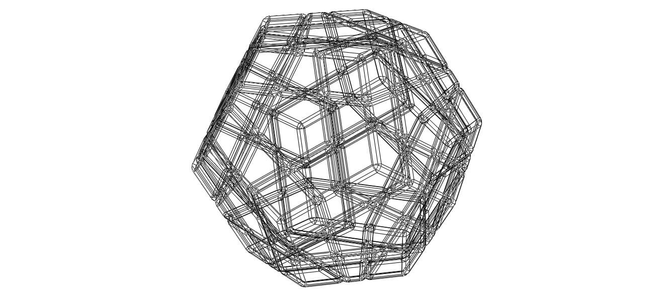 Wireframe Shape Geometric Megaminx Cube 3d Print Model By Mranycad
