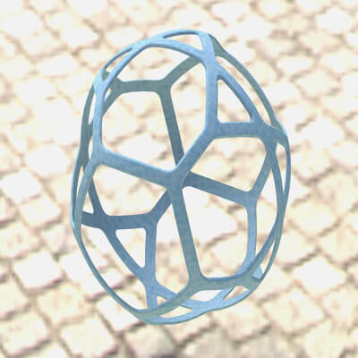 Wireframe Shape Geometric Simple Ball - 3D Print Model by MRAnyCAD
