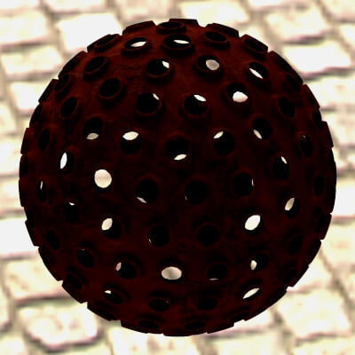 Wireframe Shape Geometric Spikes Ball - 3D Model by MRAnyCAD