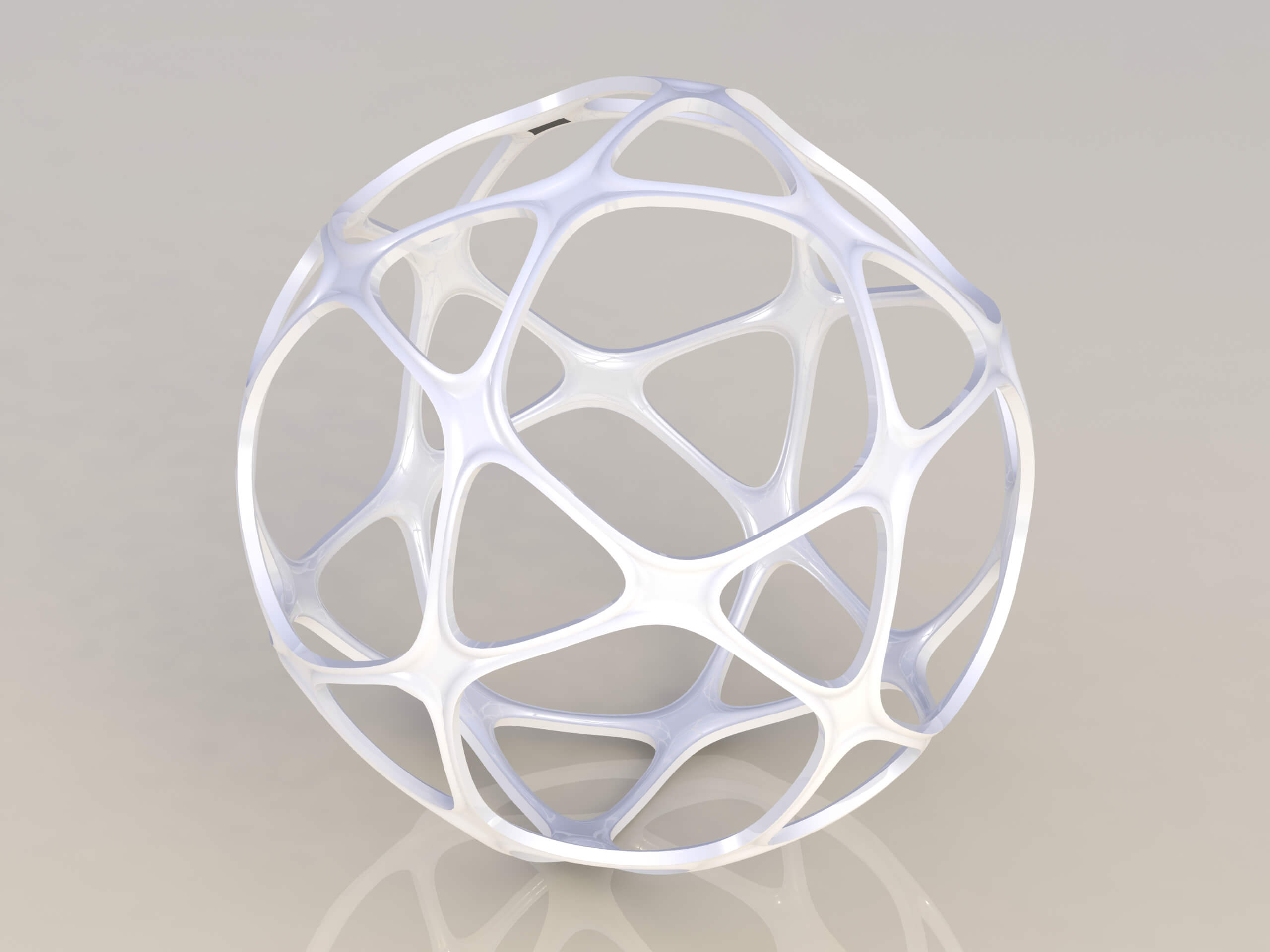 Wireframe Shape Geometric Sports Ball - 3D Model by MRAnyCAD