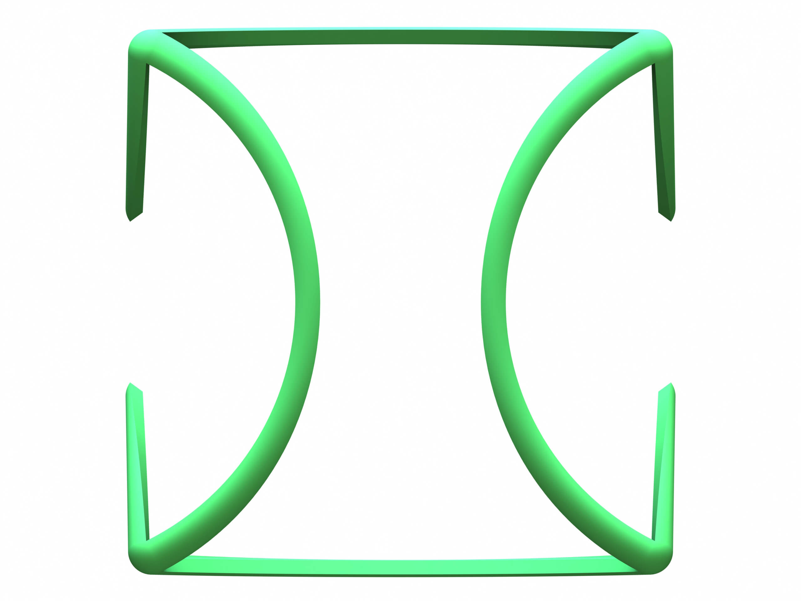 Wireframe Shape Geometric Twisted Cube - 3D Model by MRAnyCAD