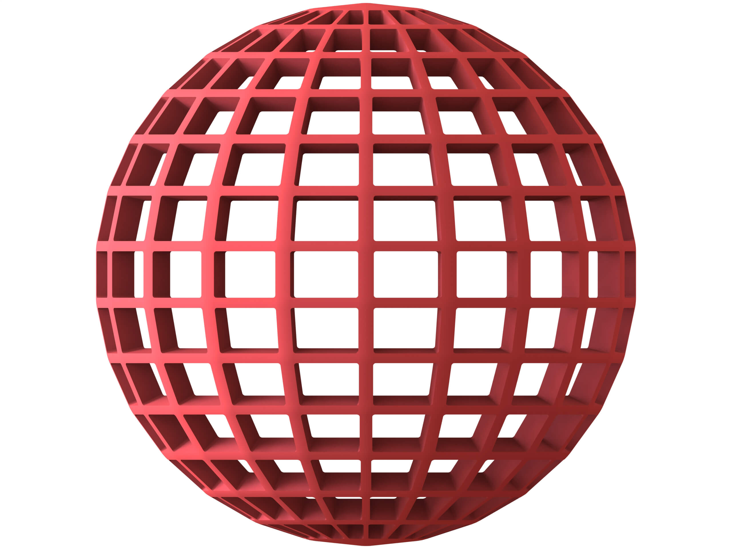 Wireframe Shape Globe Grid Sphere - 3D Model by MRAnyCAD