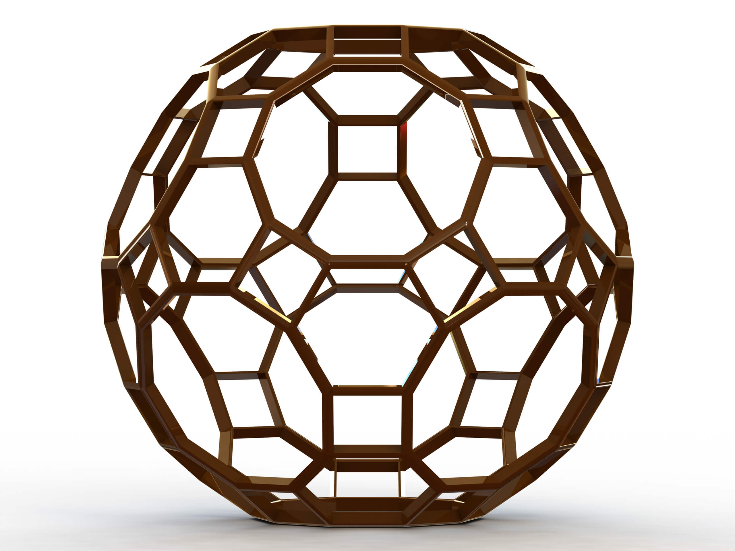 Wireframe Shape Great Rhombicosidodecahedron - 3D Print Model by MRAnyCAD