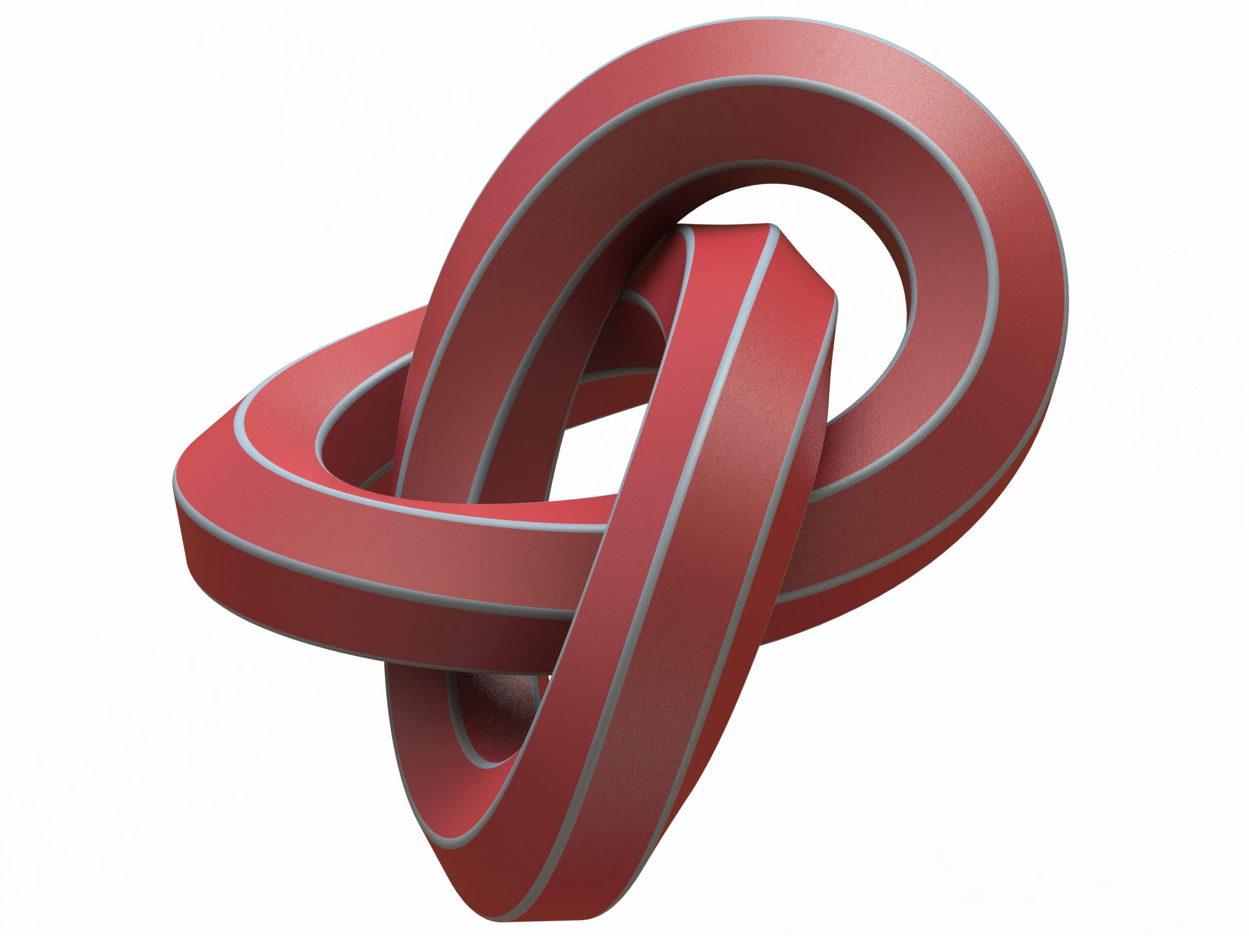 Wireframe Shape Hexagonal Trefoil Knot - 3D Model by MRAnyCAD