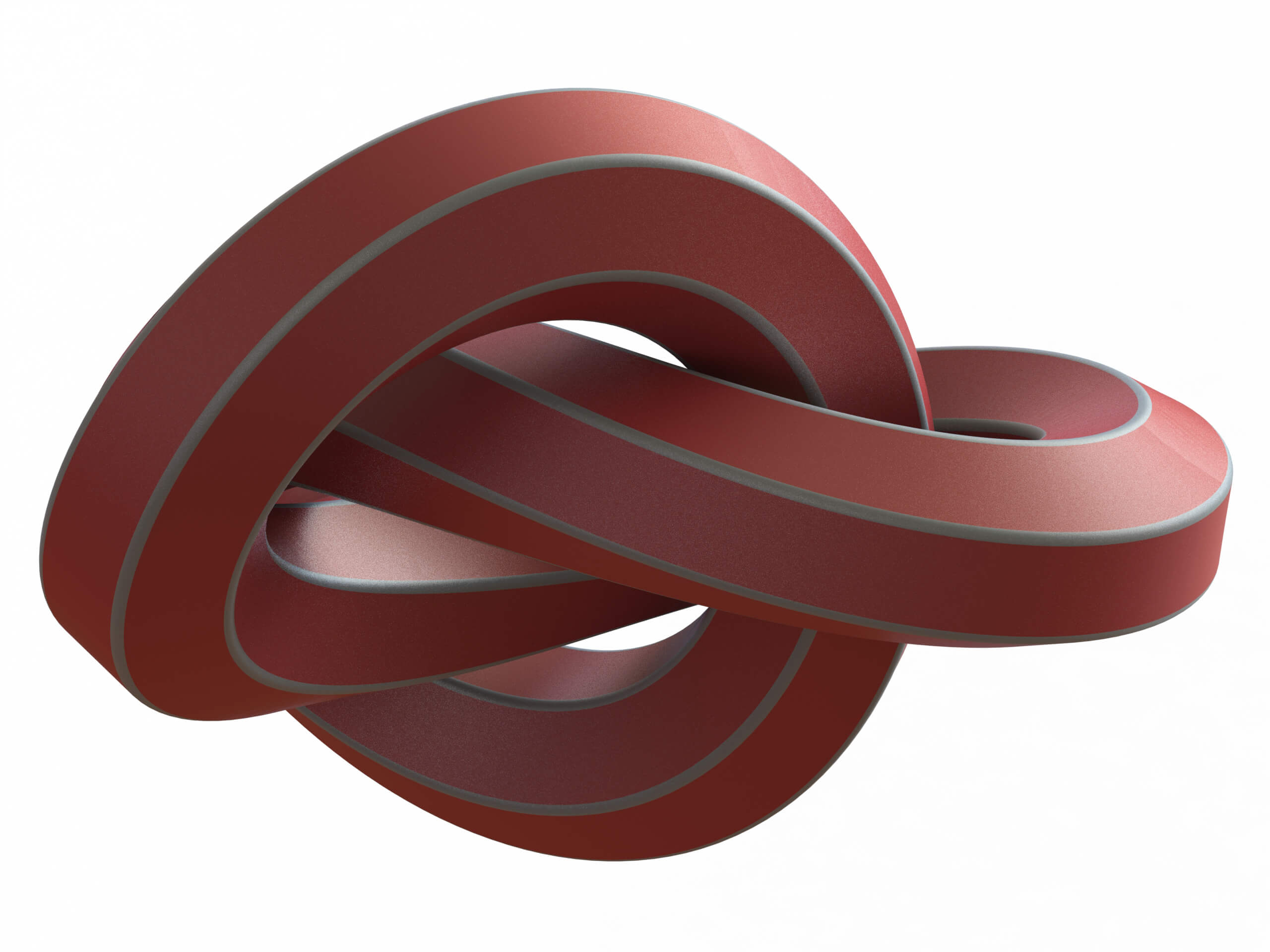 Wireframe Shape Hexagonal Trefoil Knot - 3D Model by MRAnyCAD