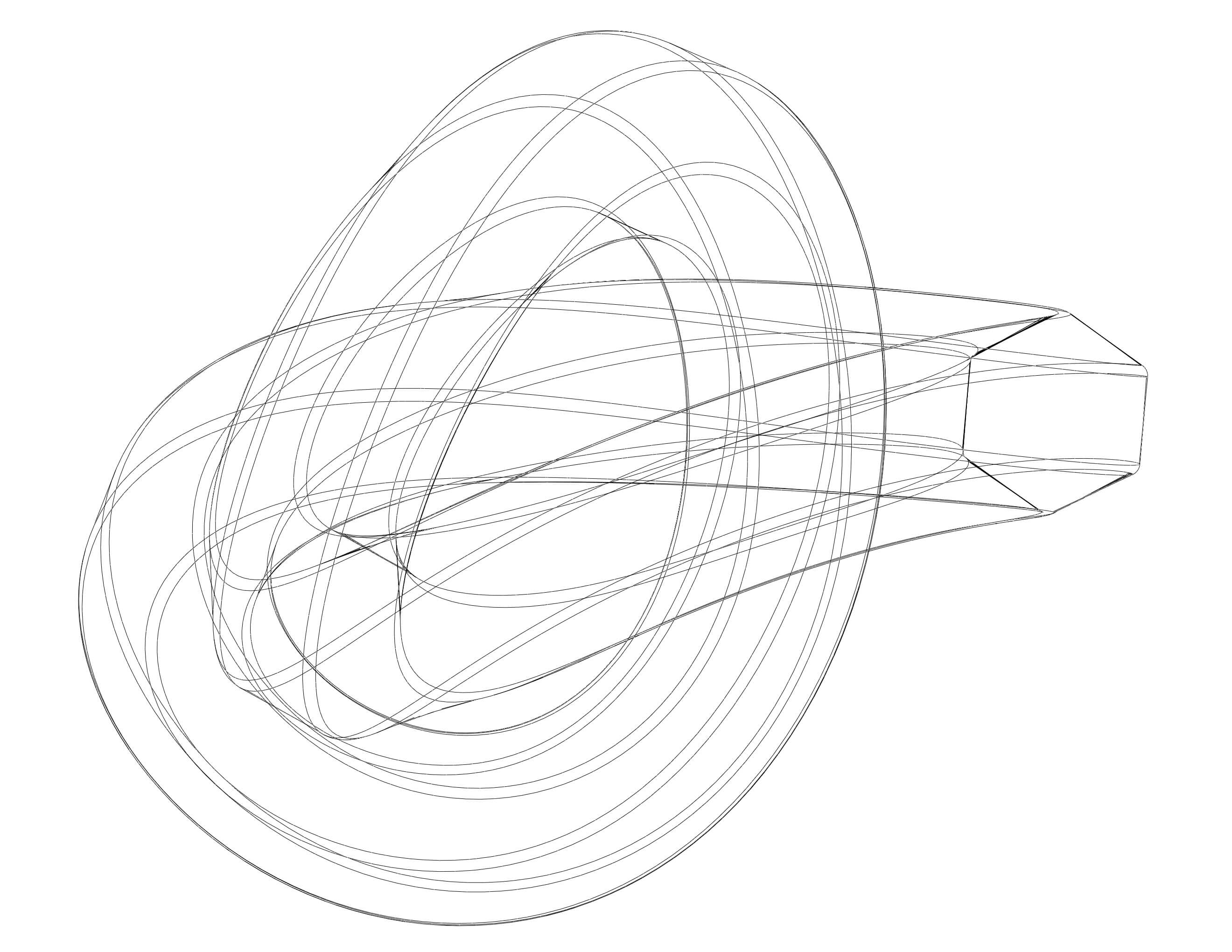 Wireframe Shape Hexagonal Trefoil Knot - 3D Model by MRAnyCAD