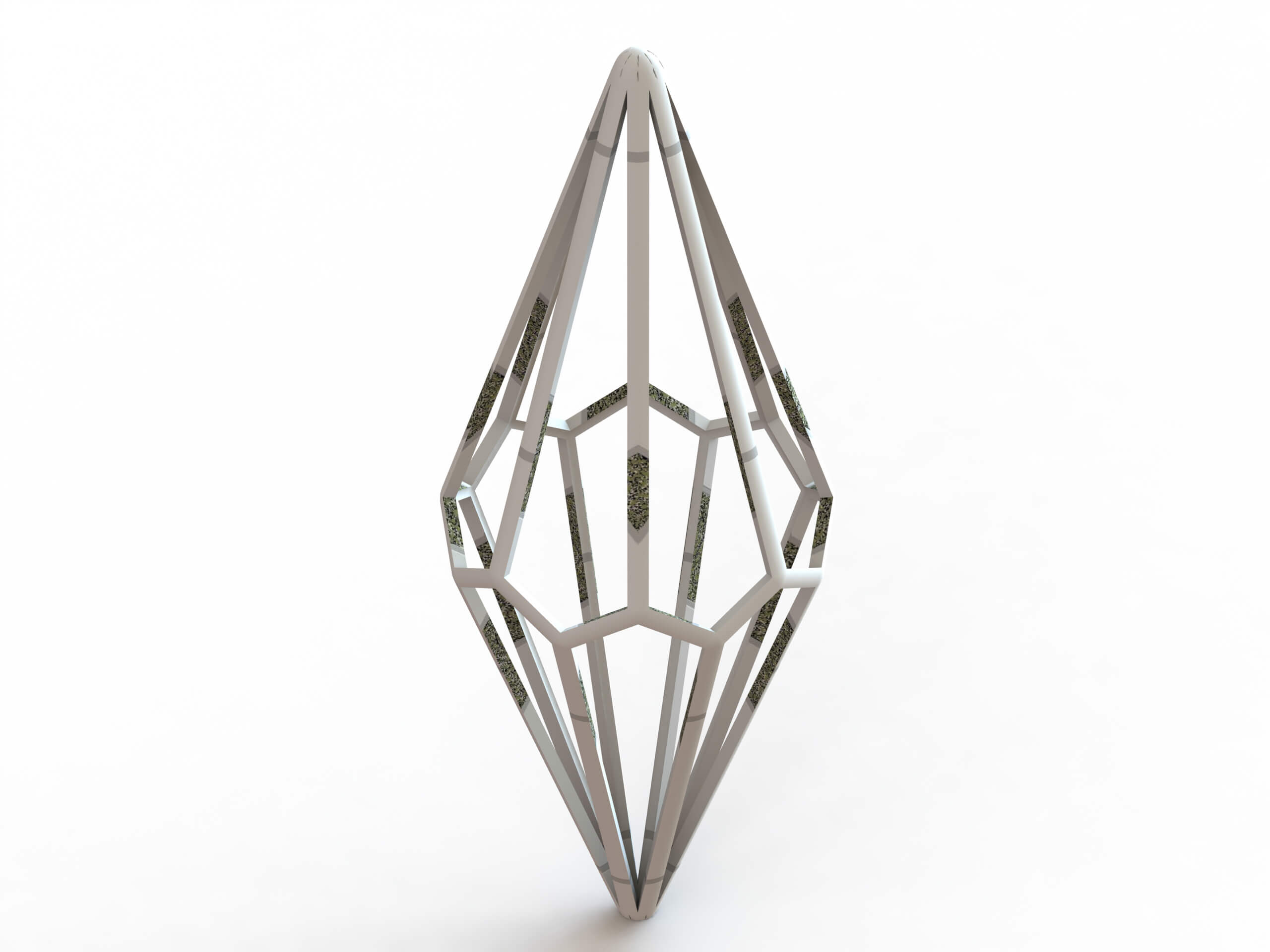 Wireframe Shape Octagonal Trapezohedron - 3D Model by MRAnyCAD