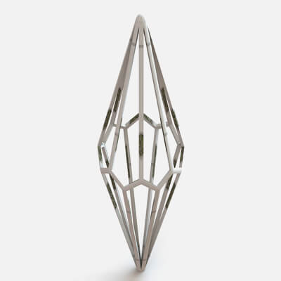 Wireframe Shape Octagonal Trapezohedron - 3D Model by MRAnyCAD