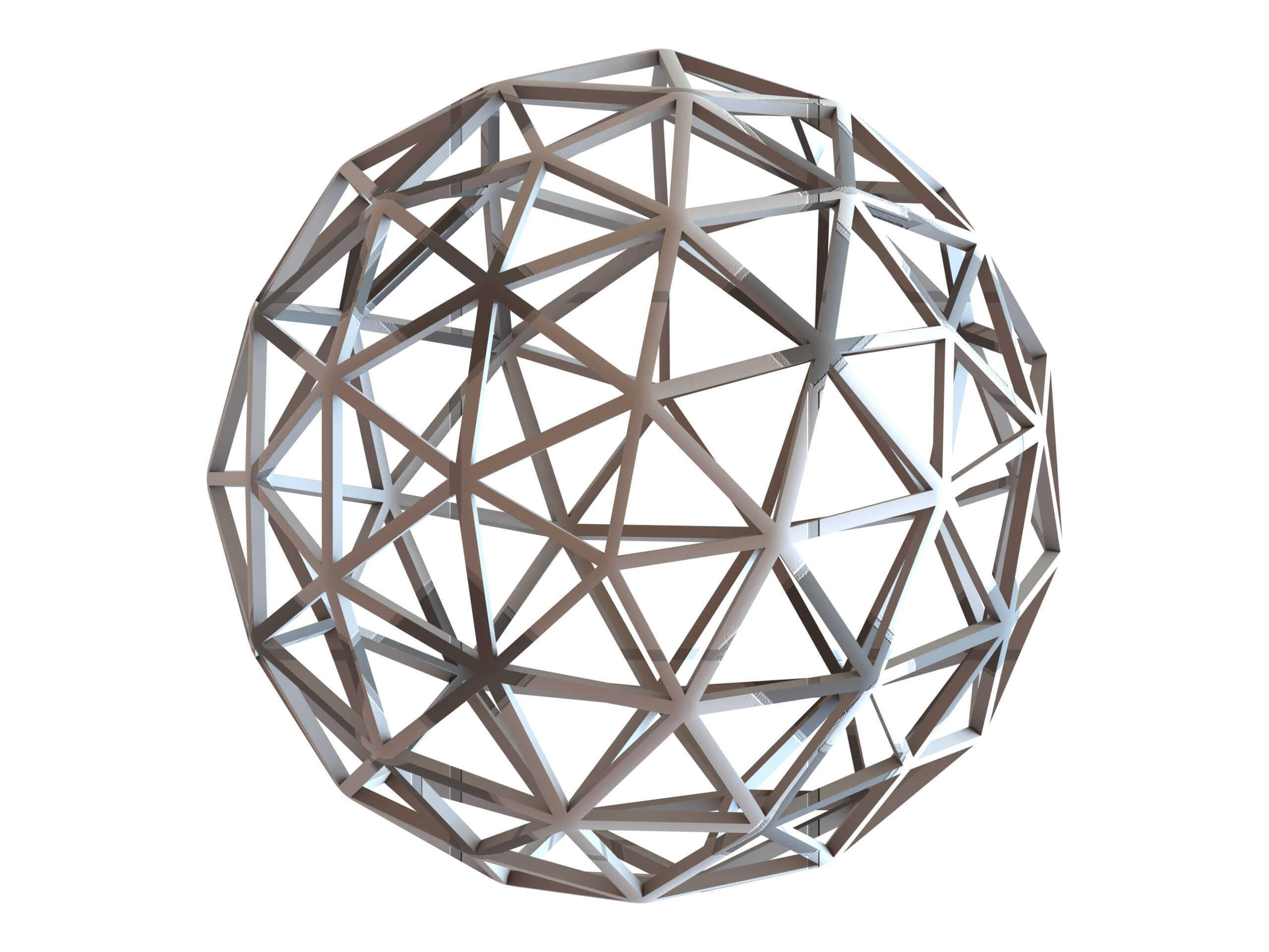 Wireframe Shape Pentakis Snub Dodecahedron - 3D Model by MRAnyCAD