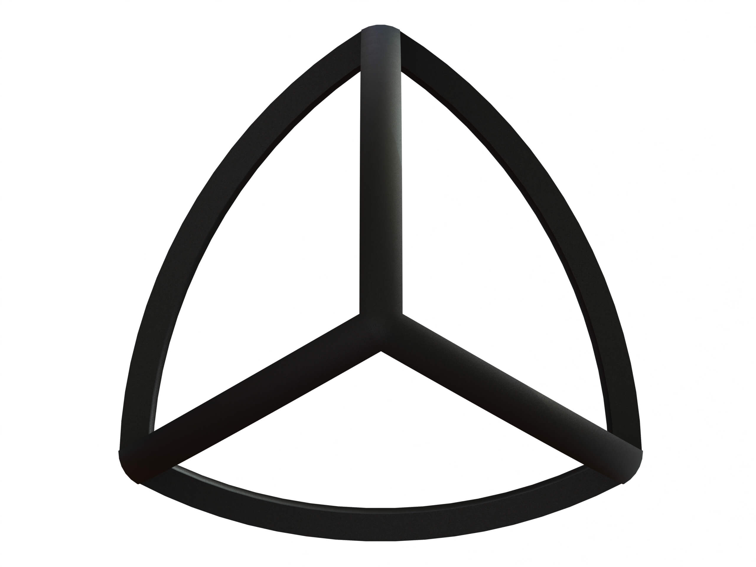 Wireframe Shape Reuleaux Tetrahedron - 3D Model by MRAnyCAD