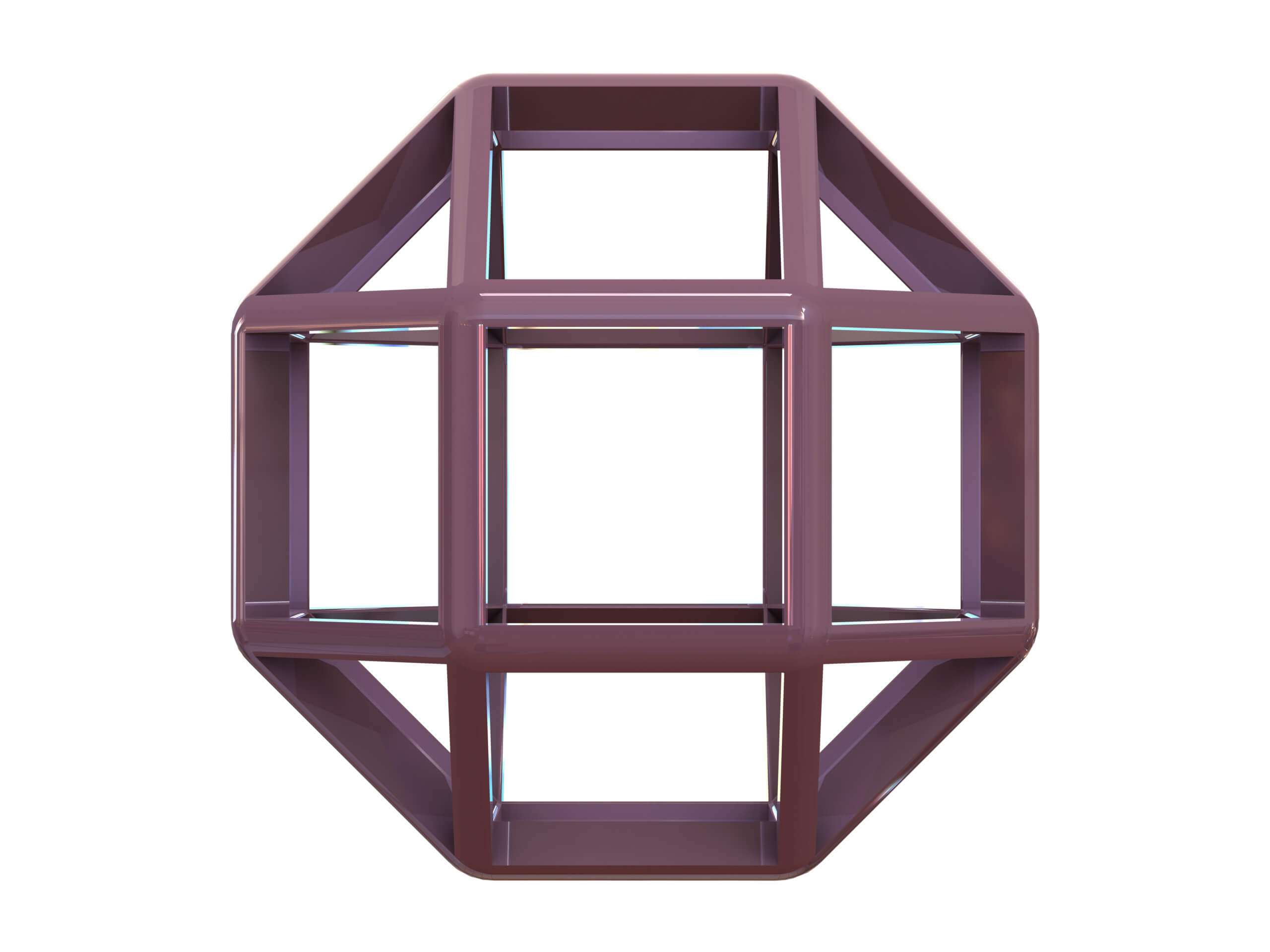 Wireframe Shape Rhombicuboctahedron - 3D Print Model by MRAnyCAD