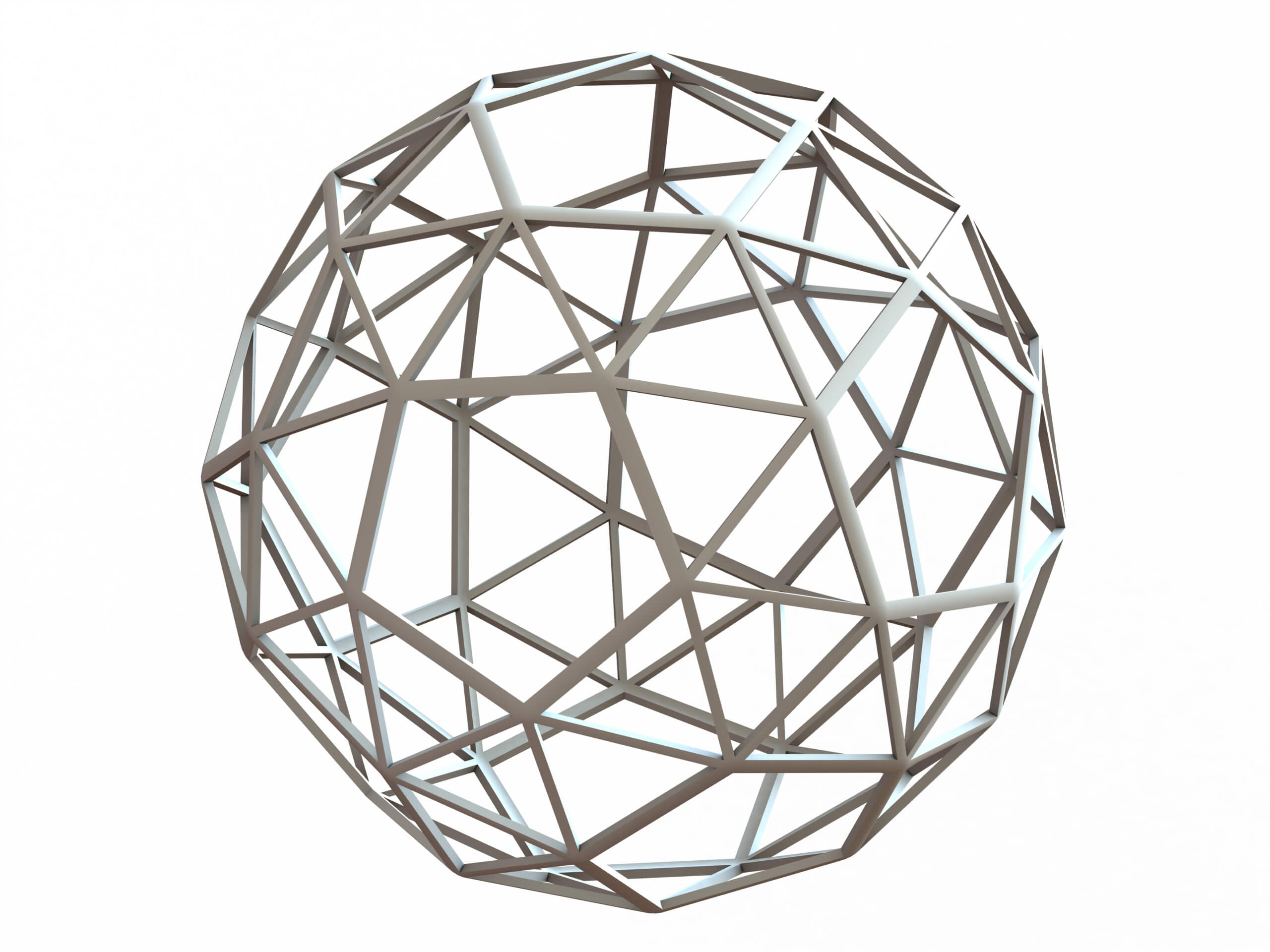 Wireframe Shape Snub Dodecahedron 3d Model By Mranycad