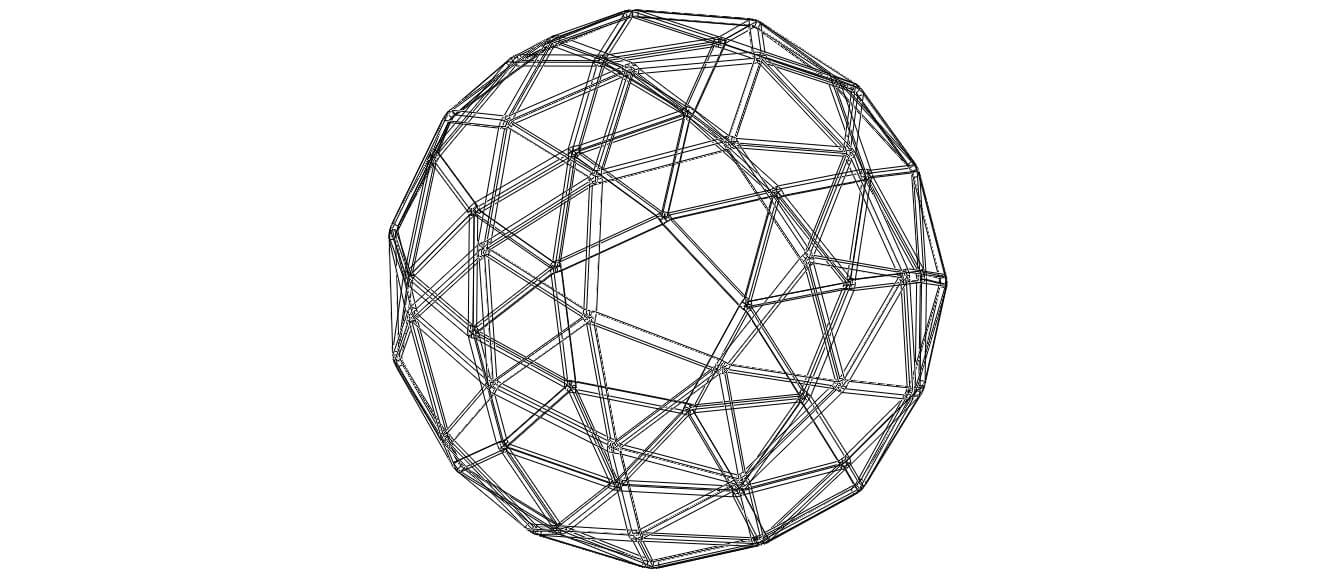 Wireframe Shape Snub Dodecahedron - 3D Print Model by MRAnyCAD