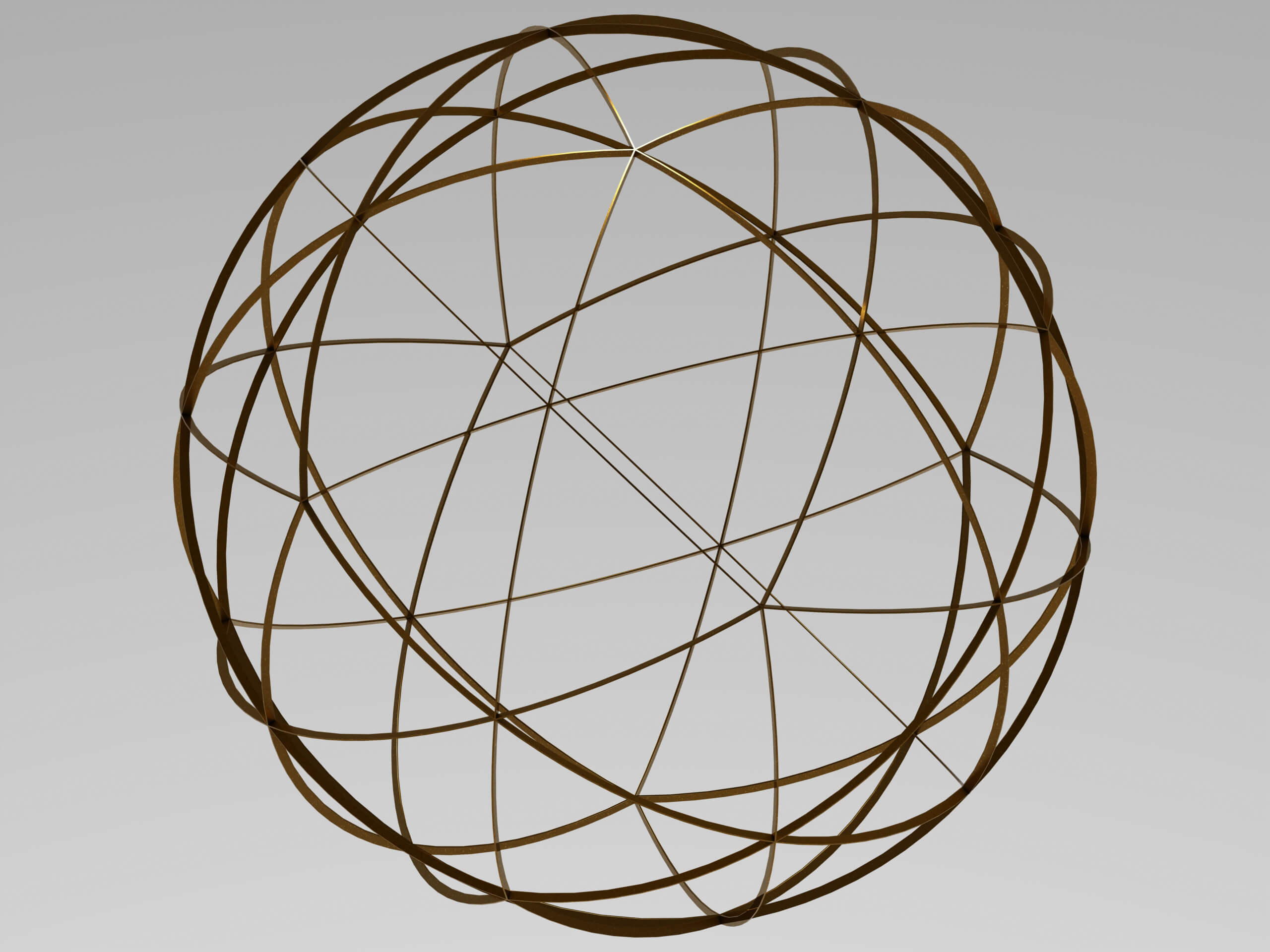 Wireframe Shape Spherical Pentakis Dodecahedron - 3D Print Model by MRAnyCAD