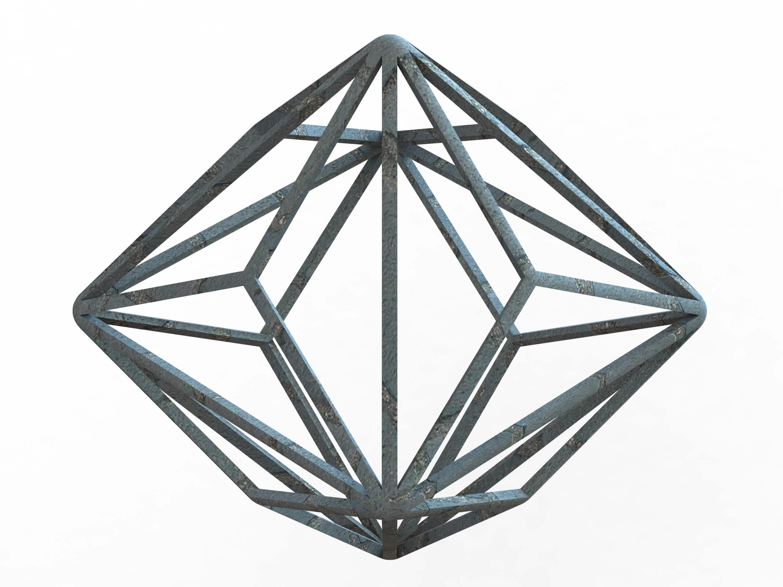 Wireframe Shape Triakis Octahedron - 3D Model by MRAnyCAD