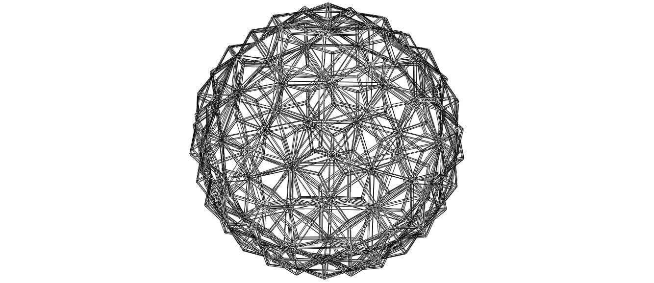 Wireframe Shape Triangulated Ball 3d Model By Mranycad
