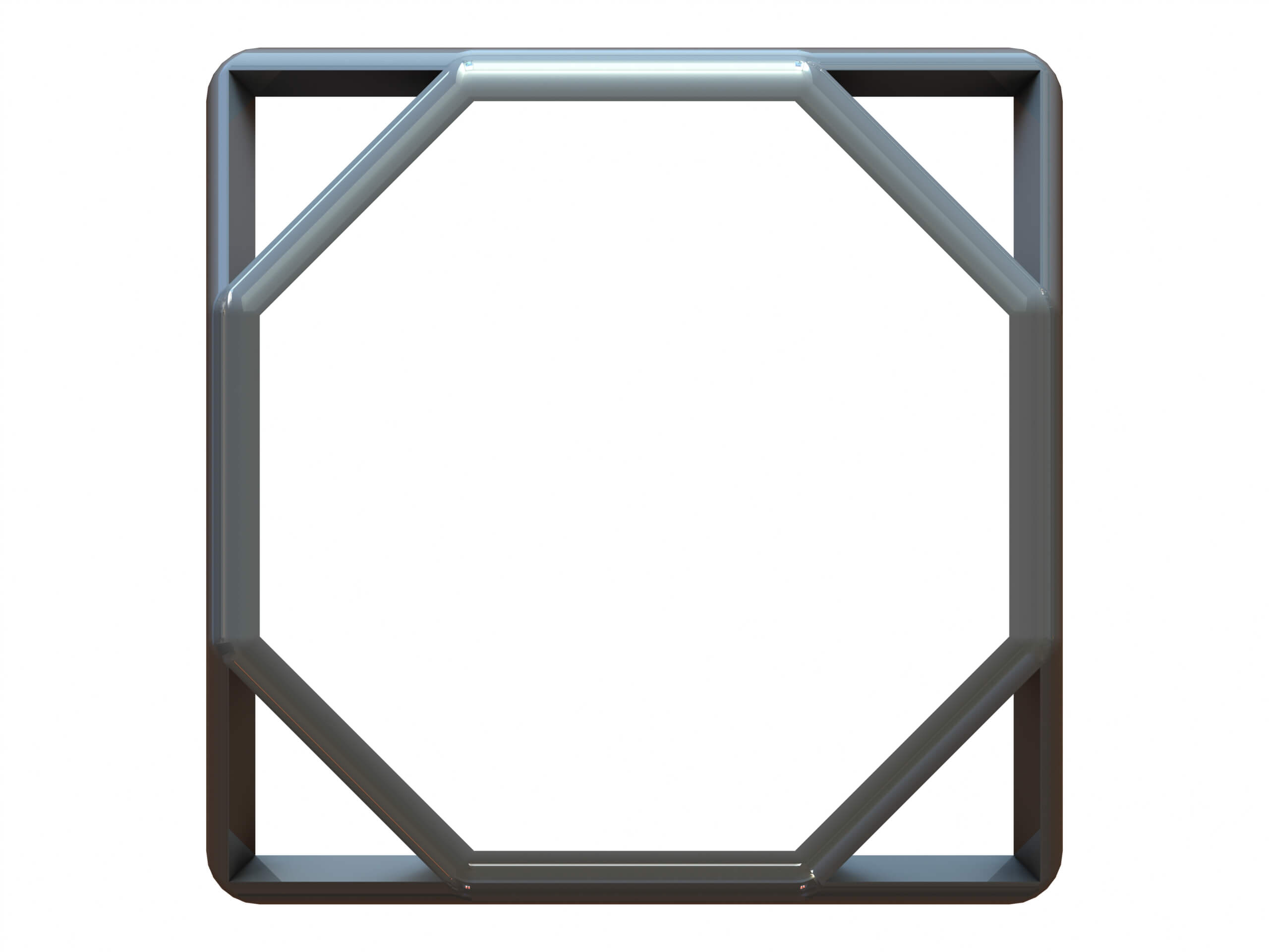 Wireframe Shape Truncated Cube 3d Model By Mranycad