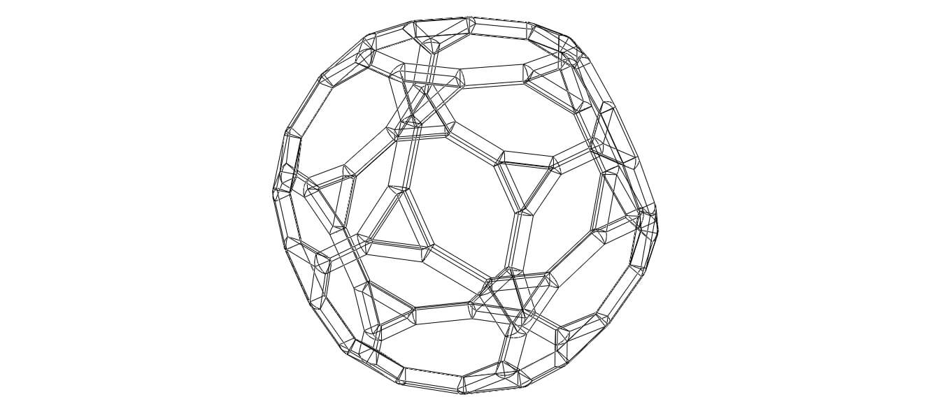 Wireframe Shape Truncated Dodecahedron 3d Print Model By Mranycad