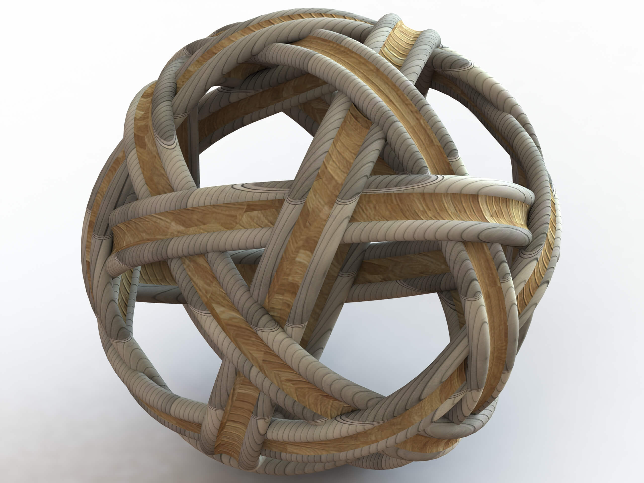 Woven Art Ball - 3D Print Model by MRAnyCAD